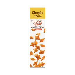 Simple Mills Pop Mmms Veggie Flour Baked Snack Crackers, Cheddar ...