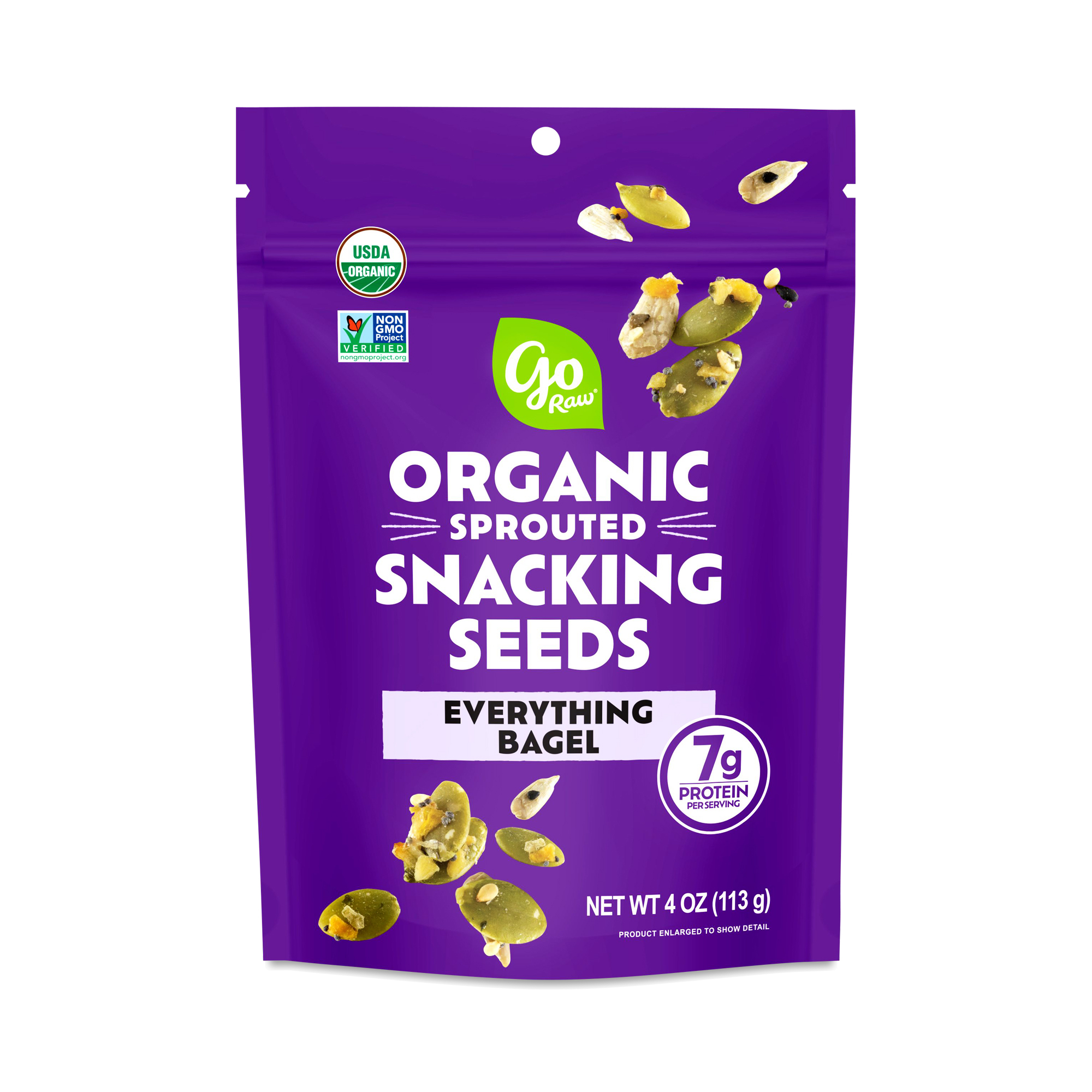 Go Raw Organic Sprouted Snacking Seeds, Everything Bagel | Thrive Market