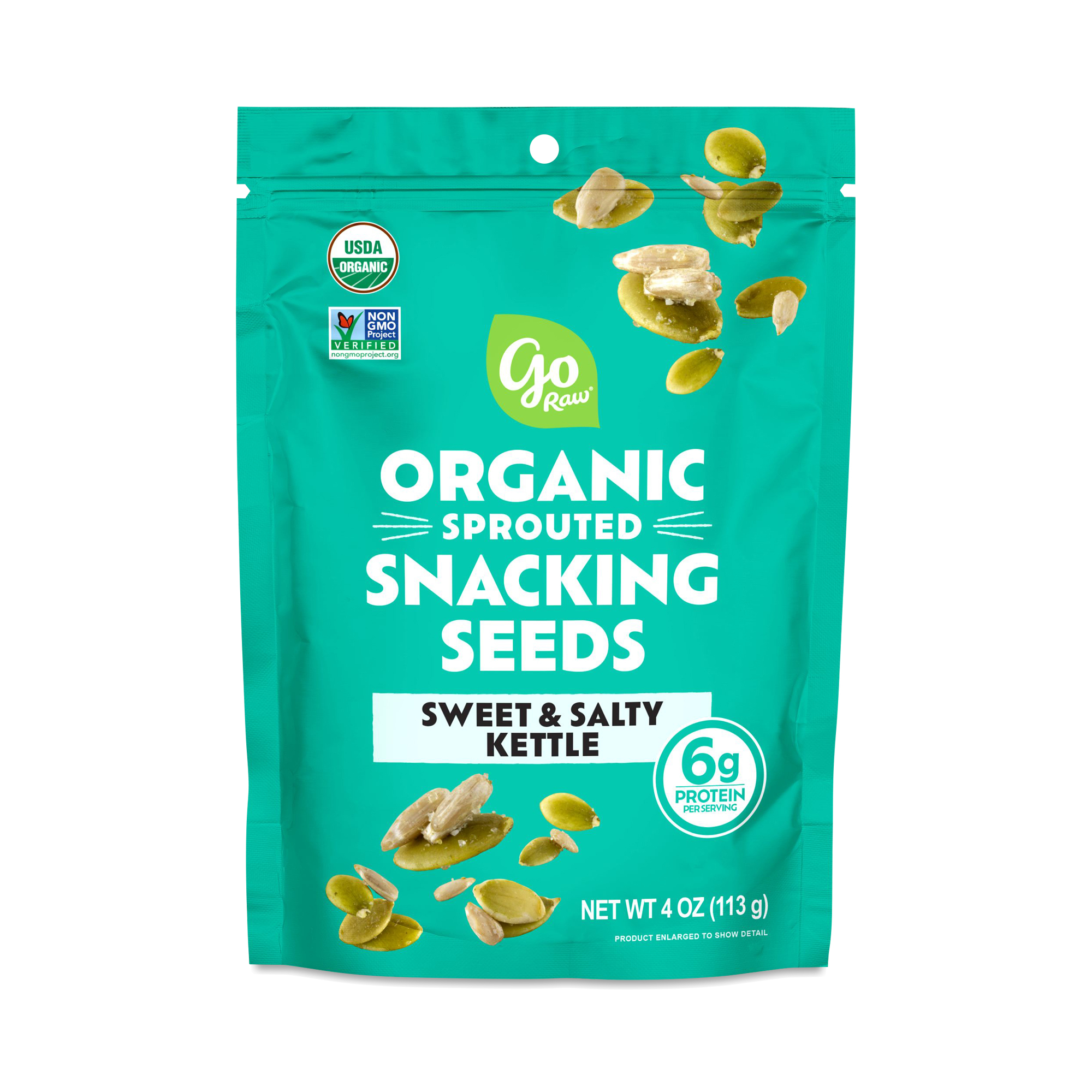 Go Raw Organic Sprouted Snacking Seeds, Sweet & Salty Kettle | Thrive ...