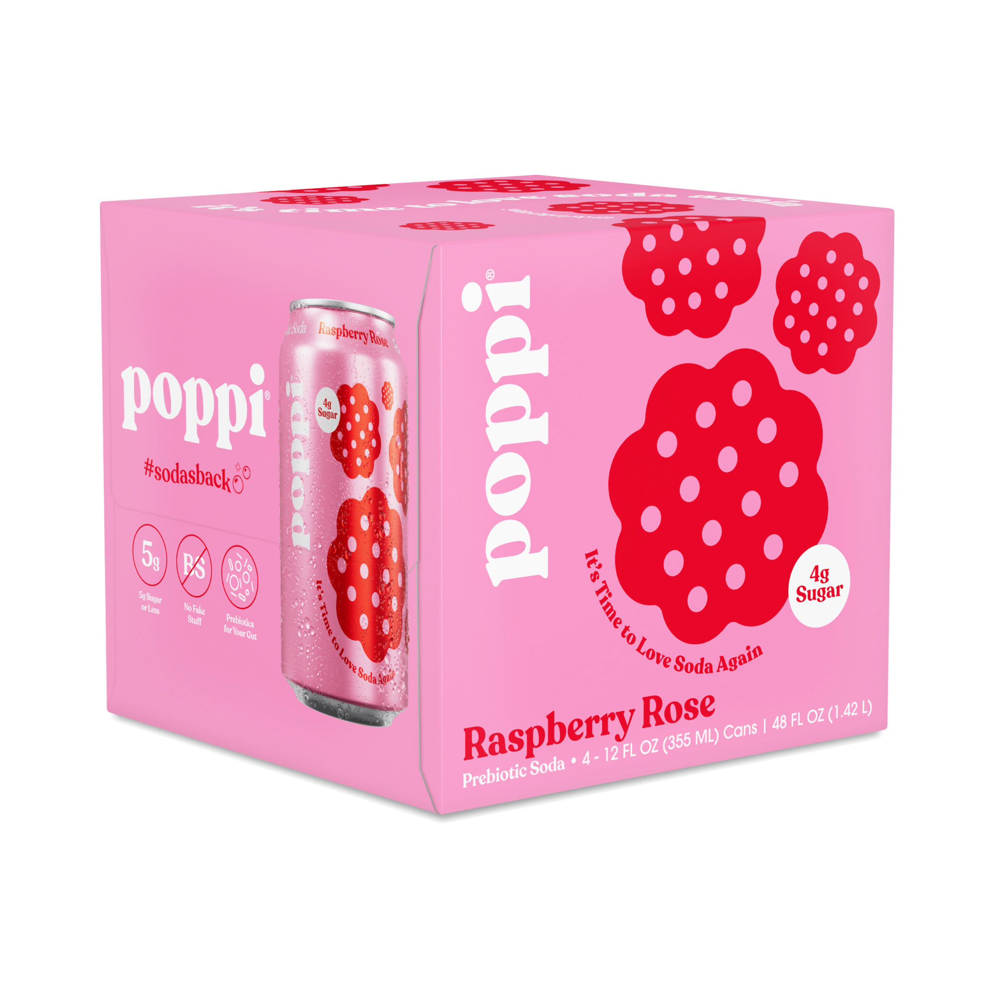 poppi Raspberry Rose, Multipack | Thrive Market