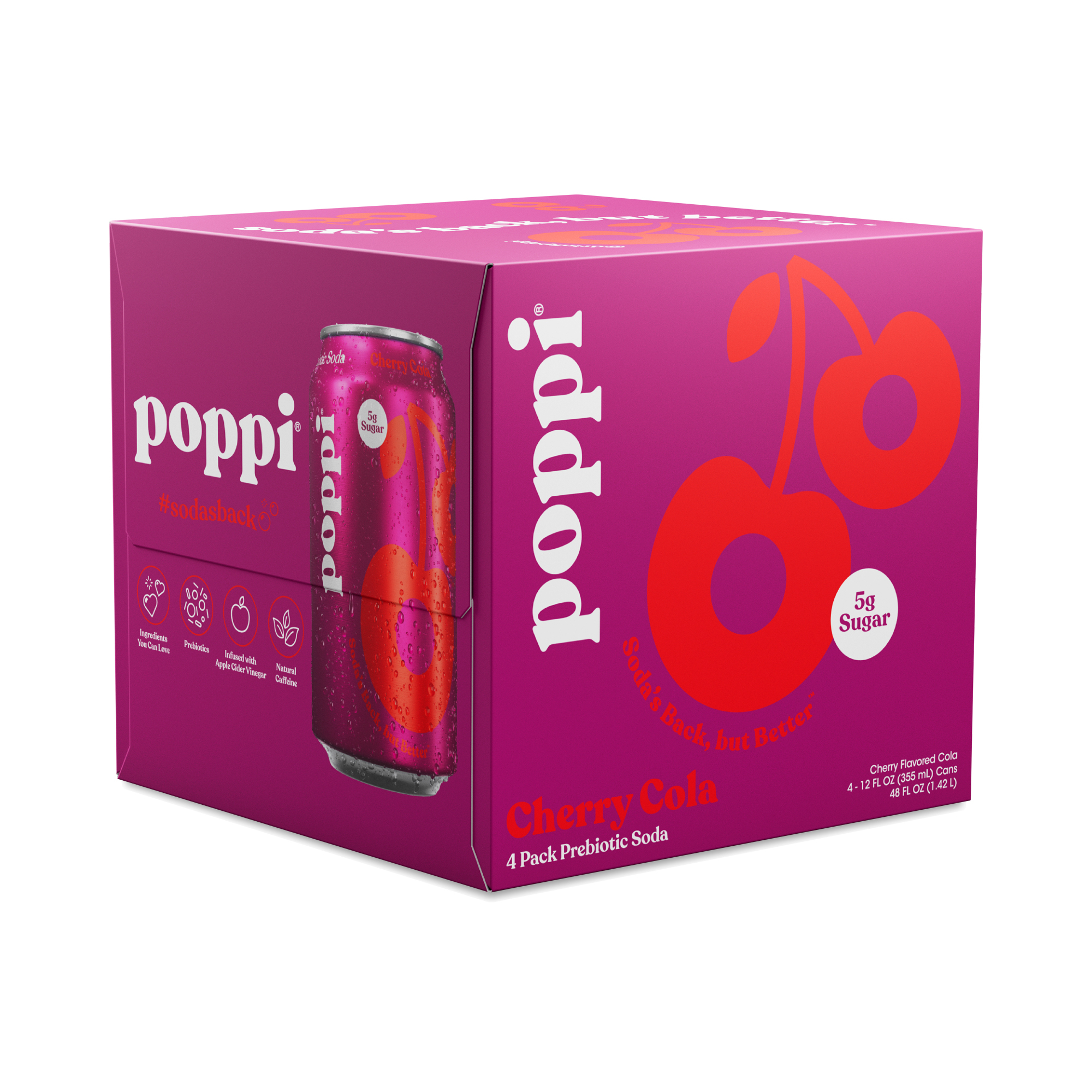 poppi Cherry Cola, Multipack | Thrive Market