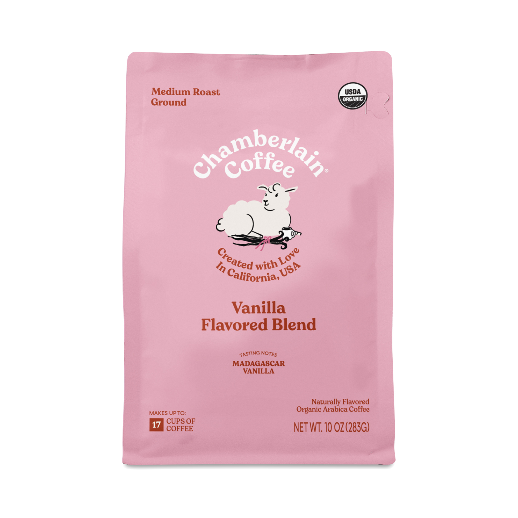 Chamberlain Coffee Ground Coffee, Vanilla Flavored Medium Roast Blend ...