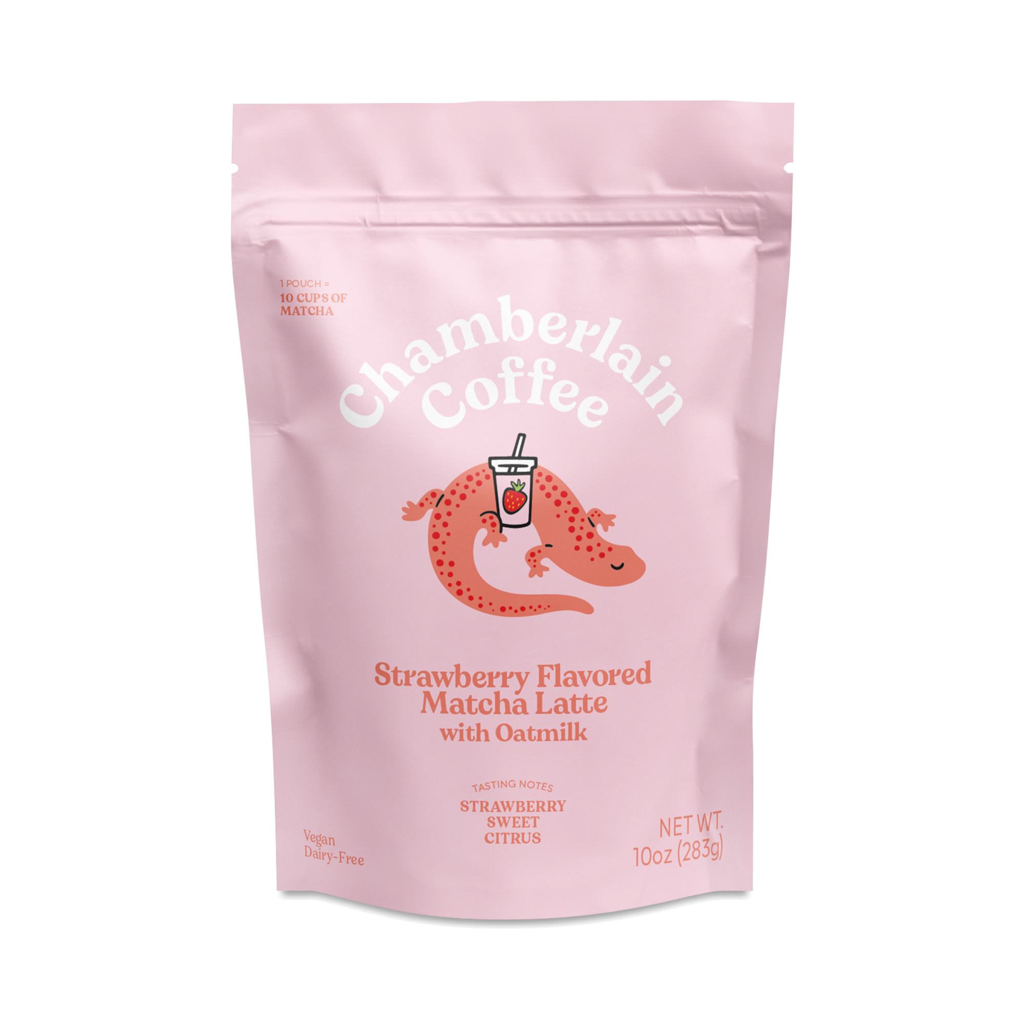 Chamberlain Coffee Matcha Latte with Oatmilk, Strawberry | Thrive Market