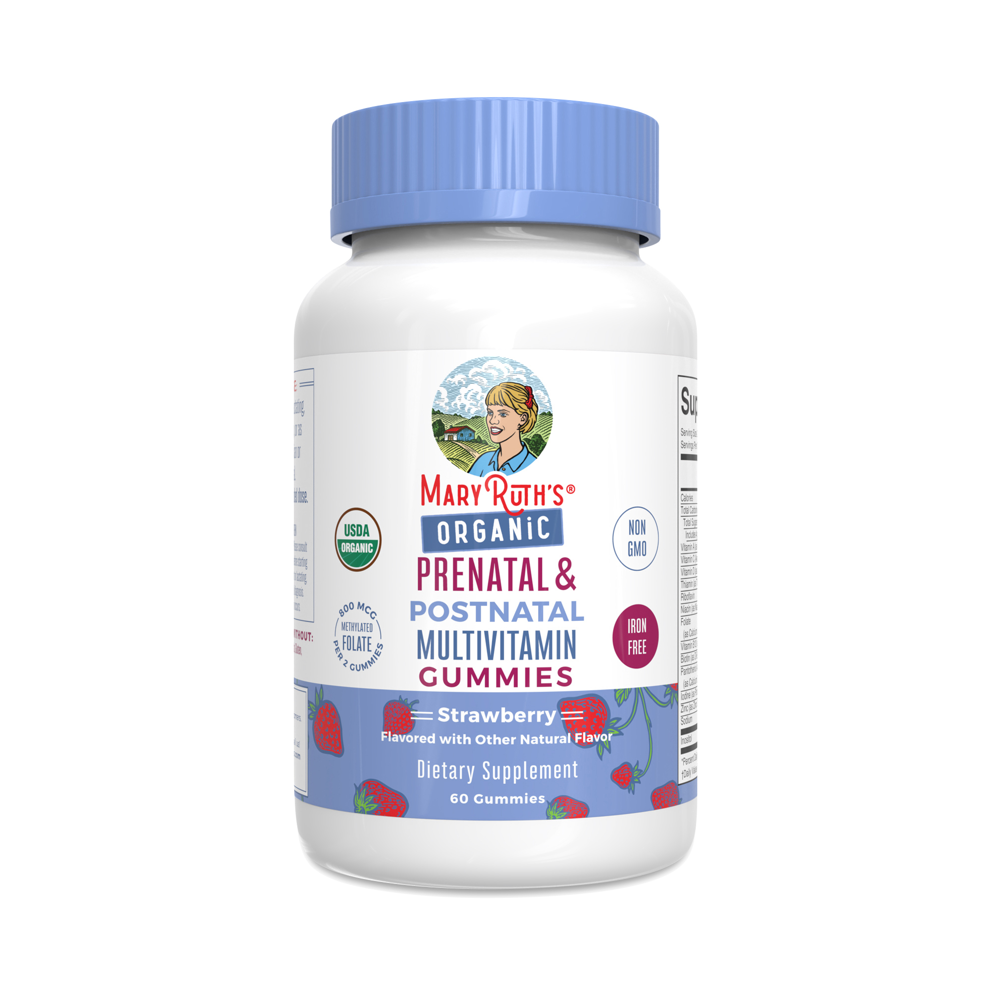 MaryRuth's Prenatal & Postnatal Multivitamin Gummies, Strawberry ...