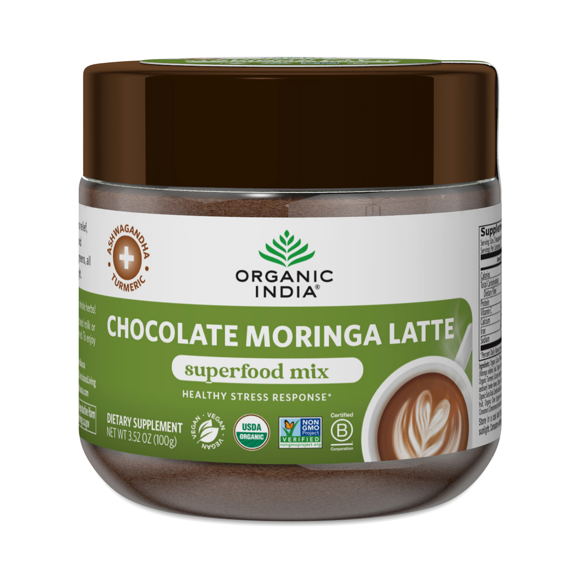 Organic India Superfood Mix, Chocolate Morninga Latte | Thrive Market