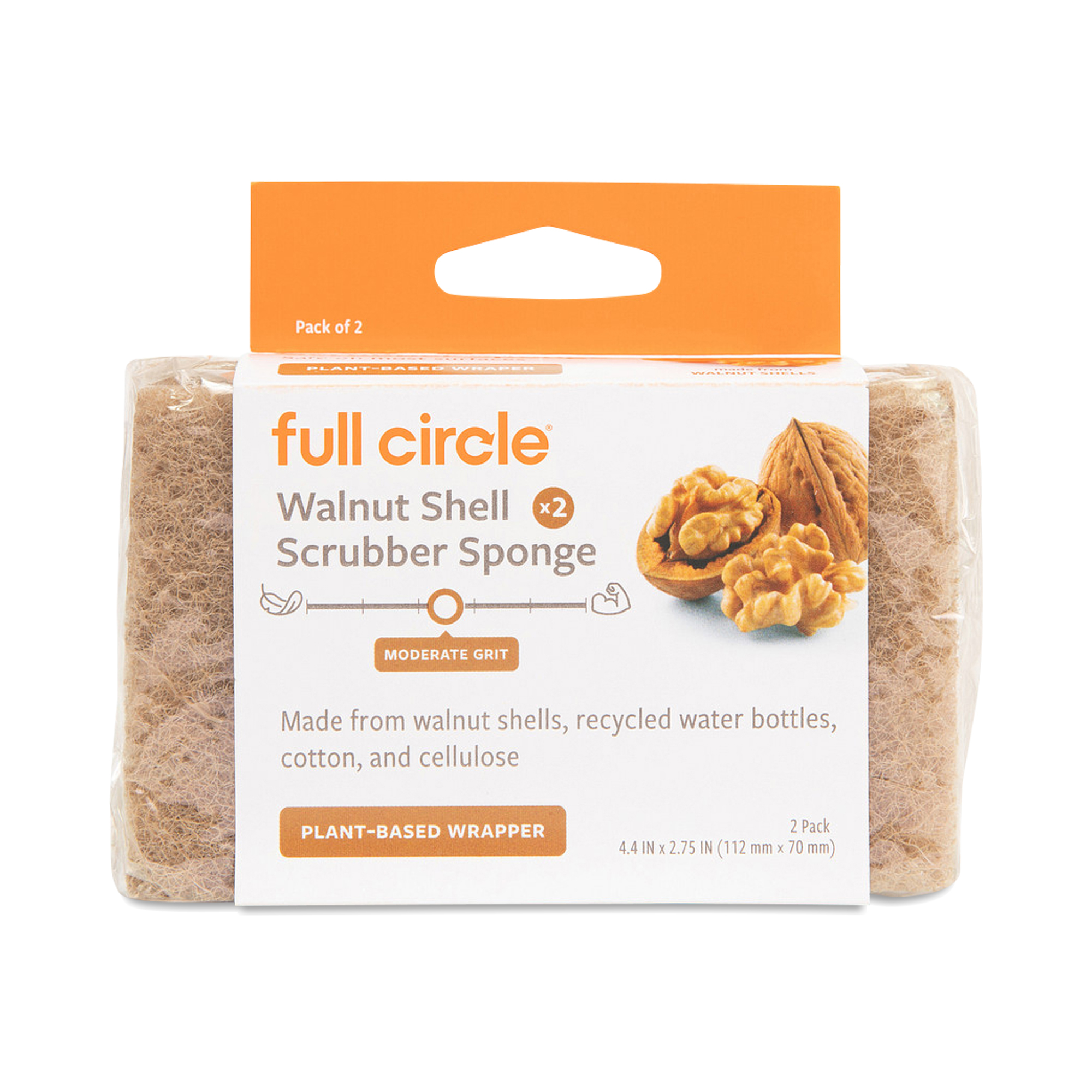 Full Circle Walnut Shell Scrubber Sponge | Thrive Market