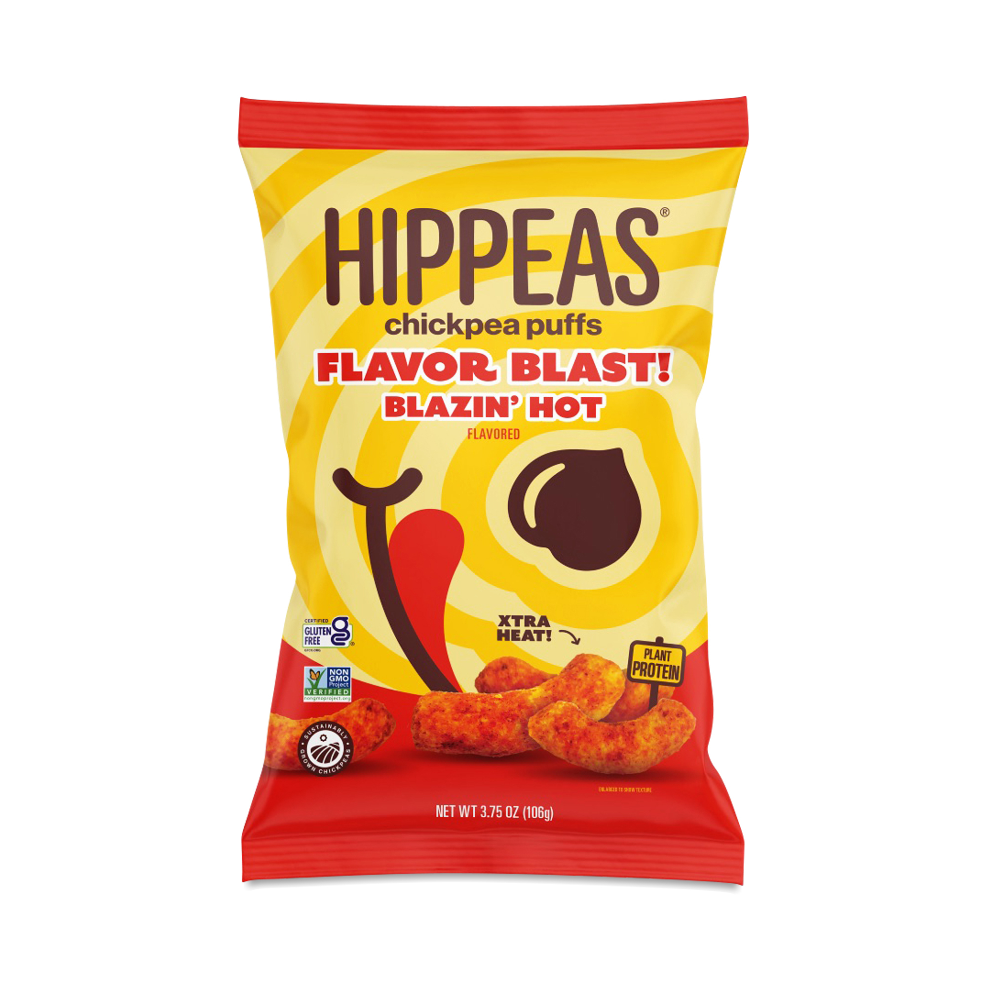 Hippeas Chickpea Puffs Flavor Blast!, Blazin' Hot | Thrive Market