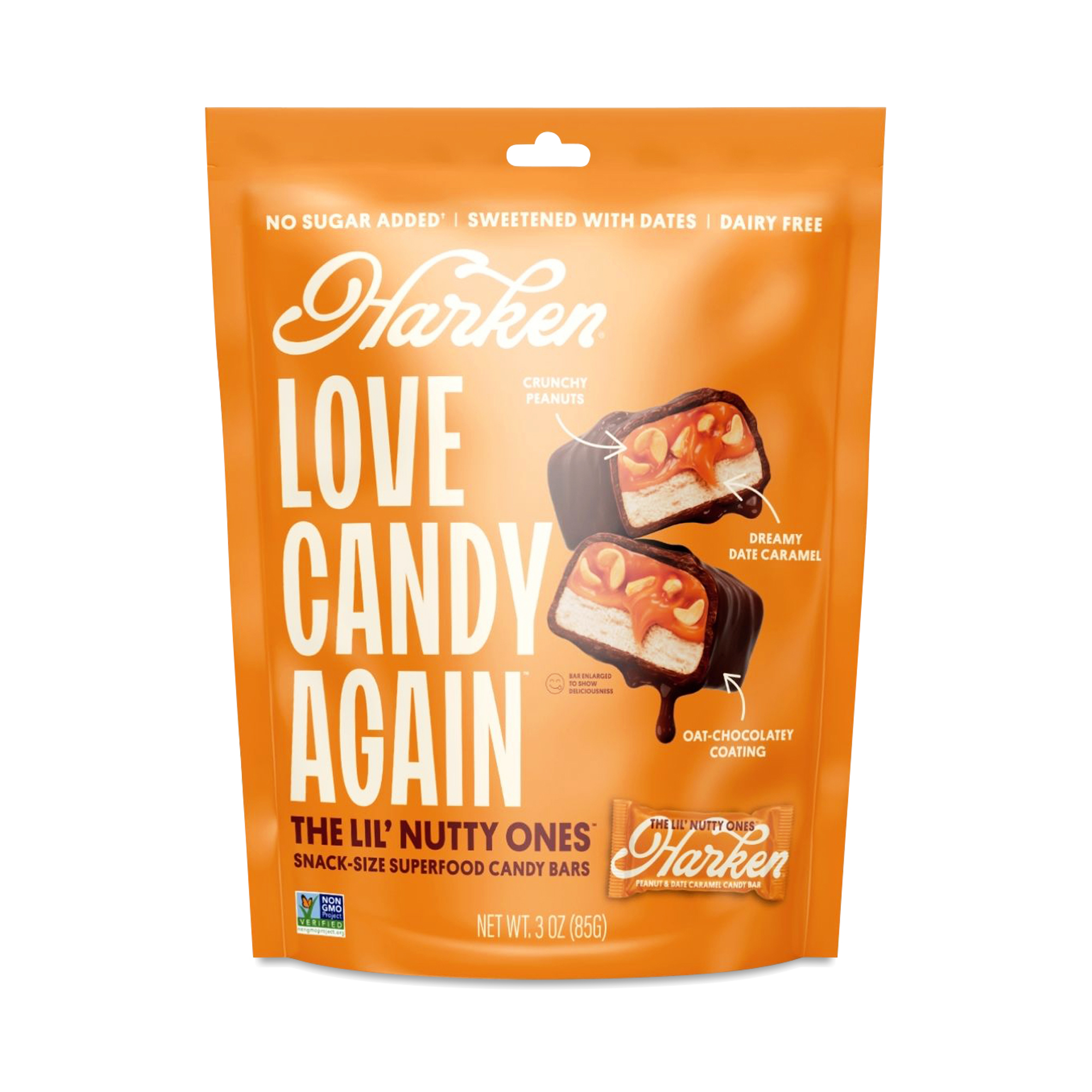 Harken Sweets The Lil' Nutty Ones Candy Bars, Snack-Size | Thrive Market