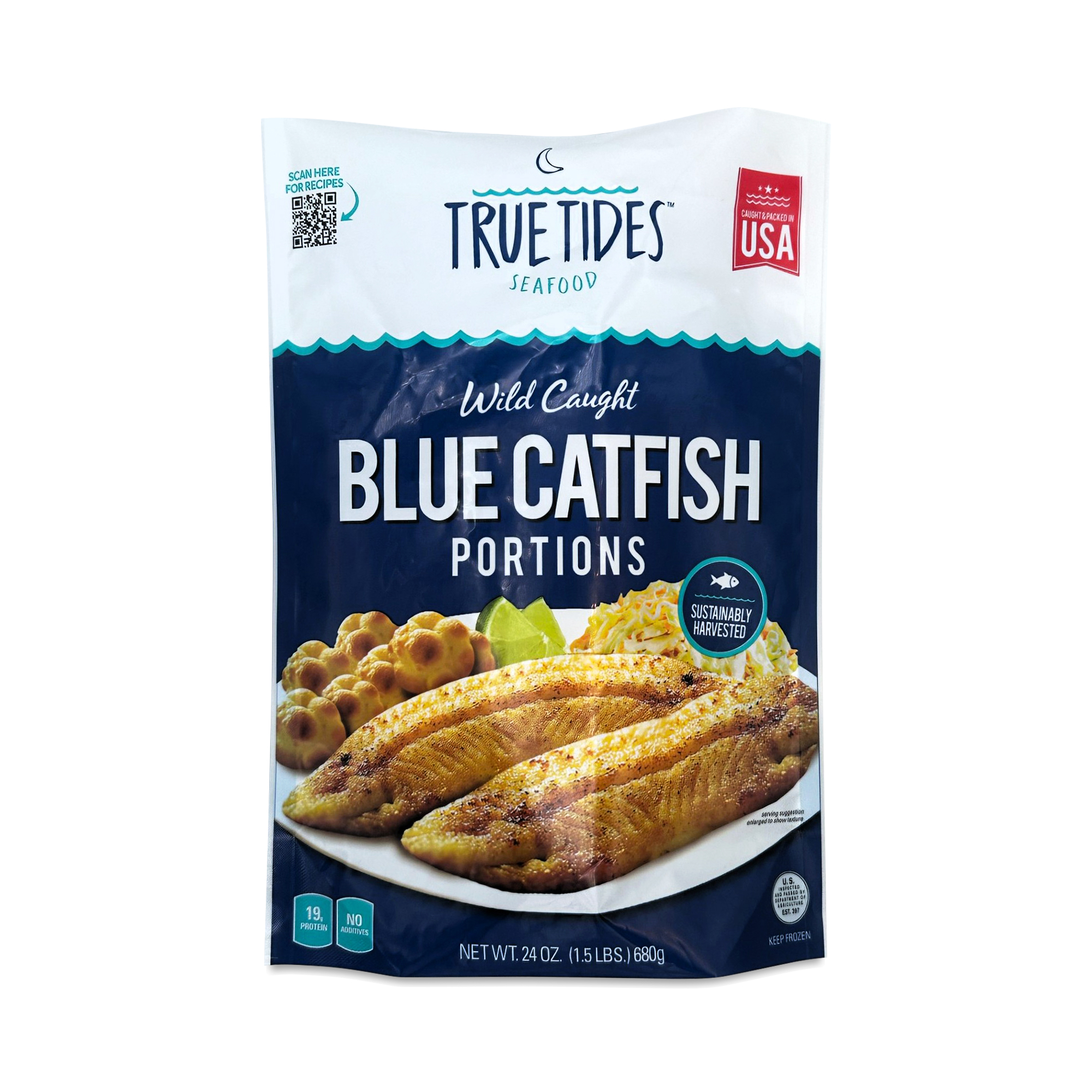 True Tides Seafood Blue Catfish Portions, Wild Caught | Thrive Market