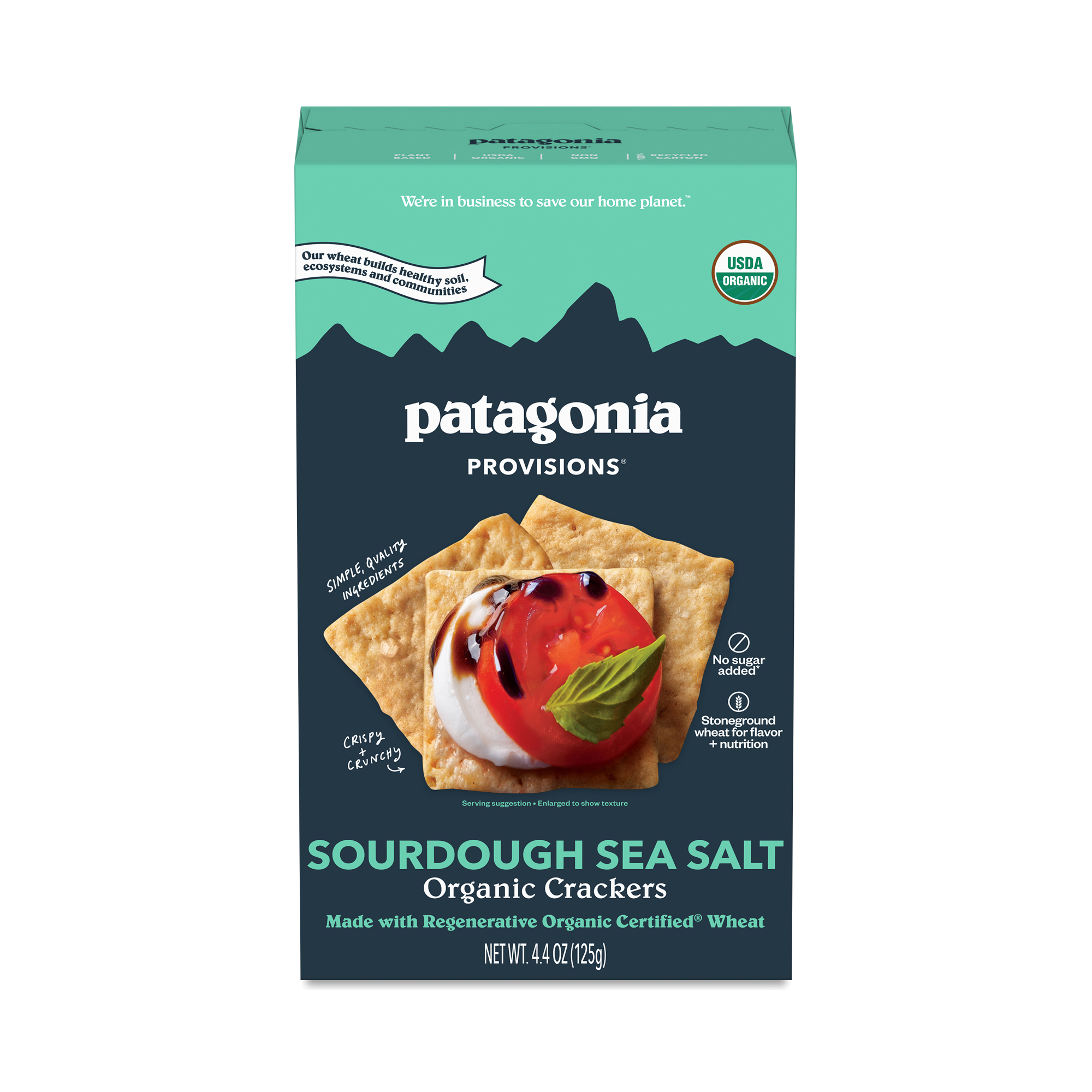 Patagonia Provisions Organic Crackers, Sourdough Sea Salt | Thrive Market