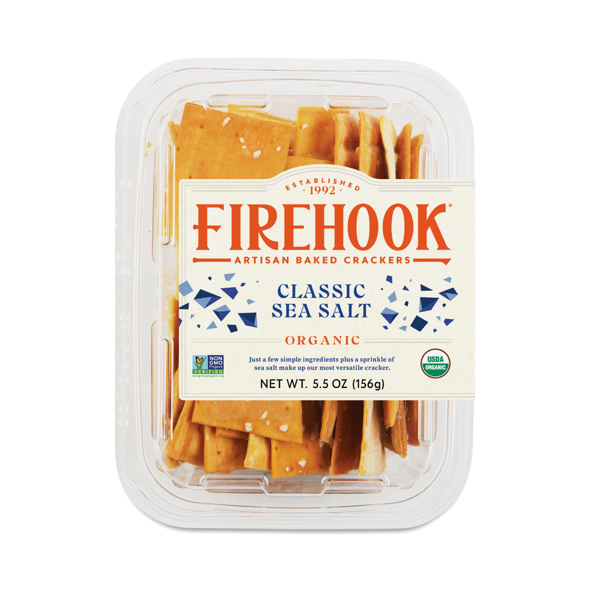 Firehook Organic Baked Crackers, Sea Salt | Thrive Market