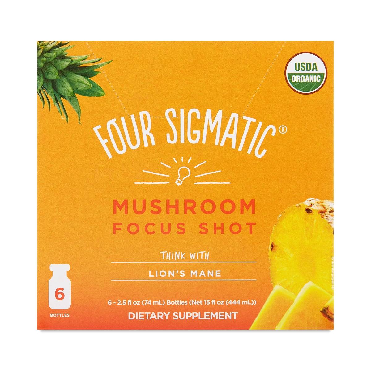 Four Sigmatic Mushroom Focus Shot with Lion's Mane - Thrive Market Four Sigmatic Mushroom Focus Shot with Lion's Mane - Thrive Market