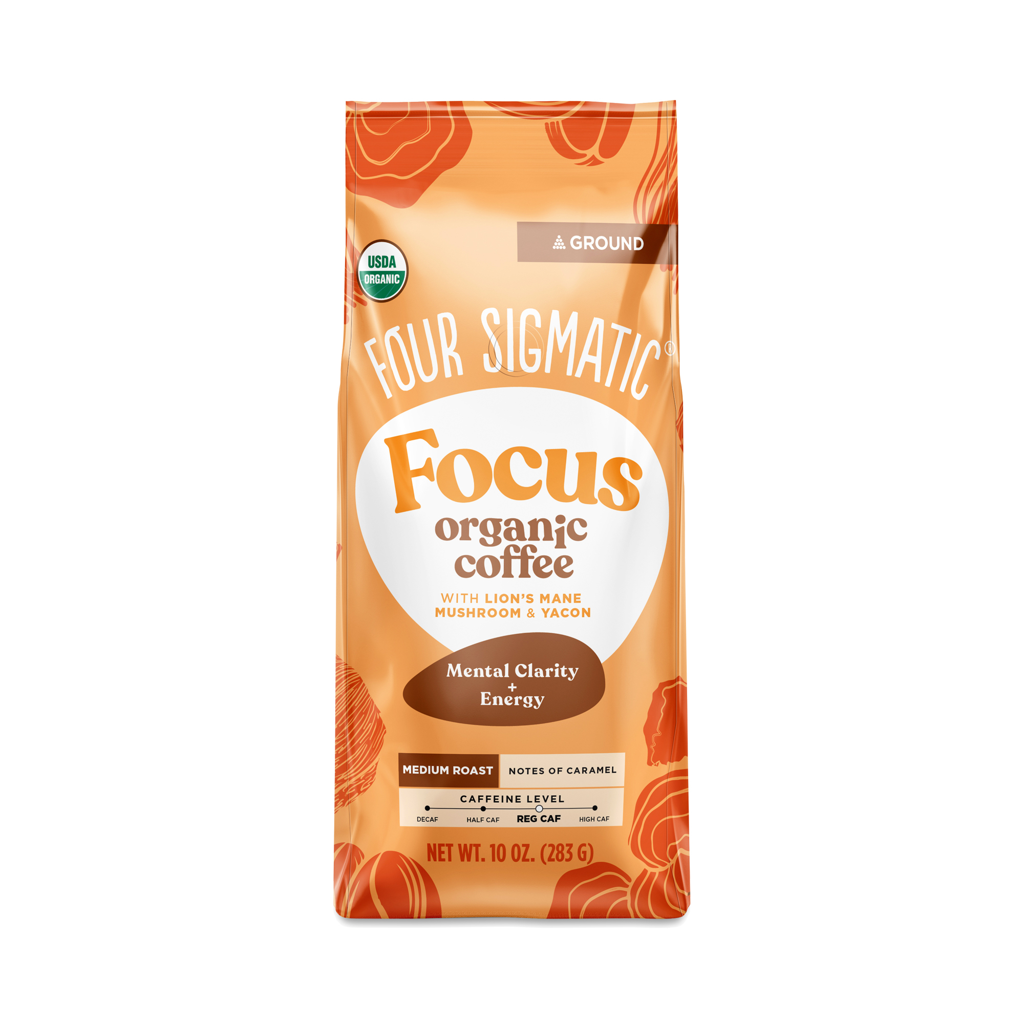 Four Sigmatic Focus Organic Ground Coffee, Medium Roast | Thrive Market