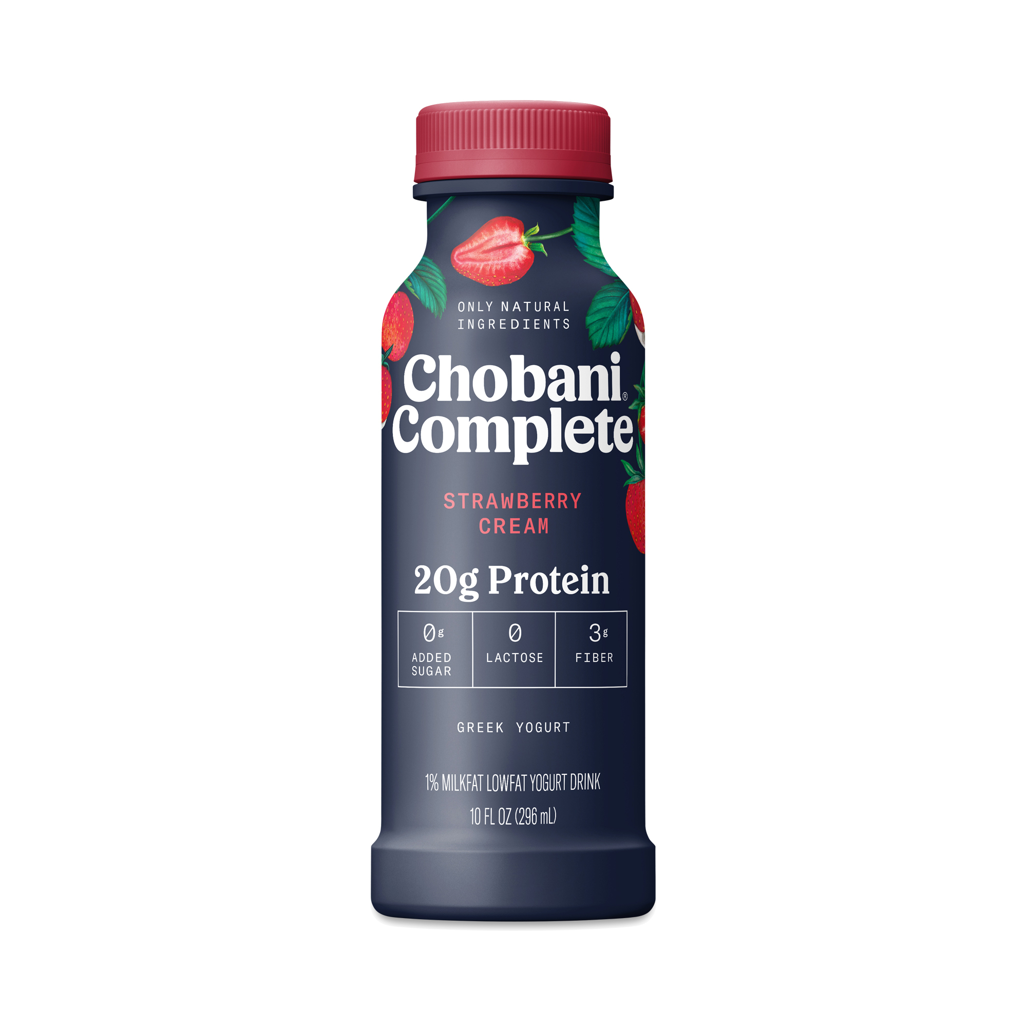Chobani Complete Low-Fat Greek Yogurt Drink, Strawberry Cream | Thrive ...