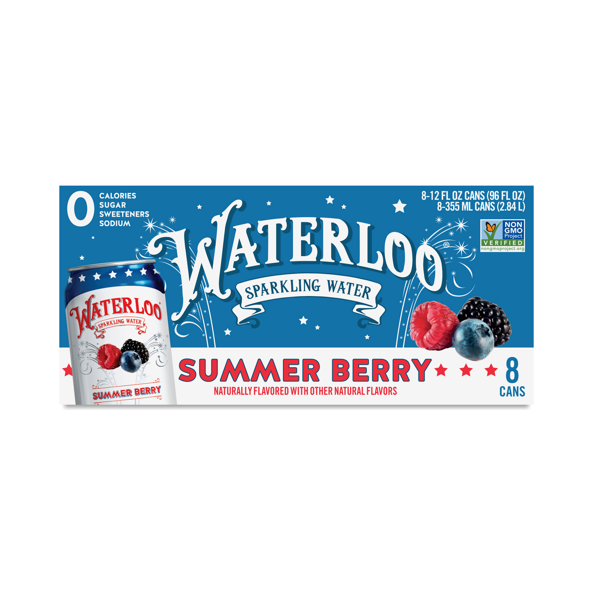 Waterloo Sparkling Water Summer Berry | Thrive Market
