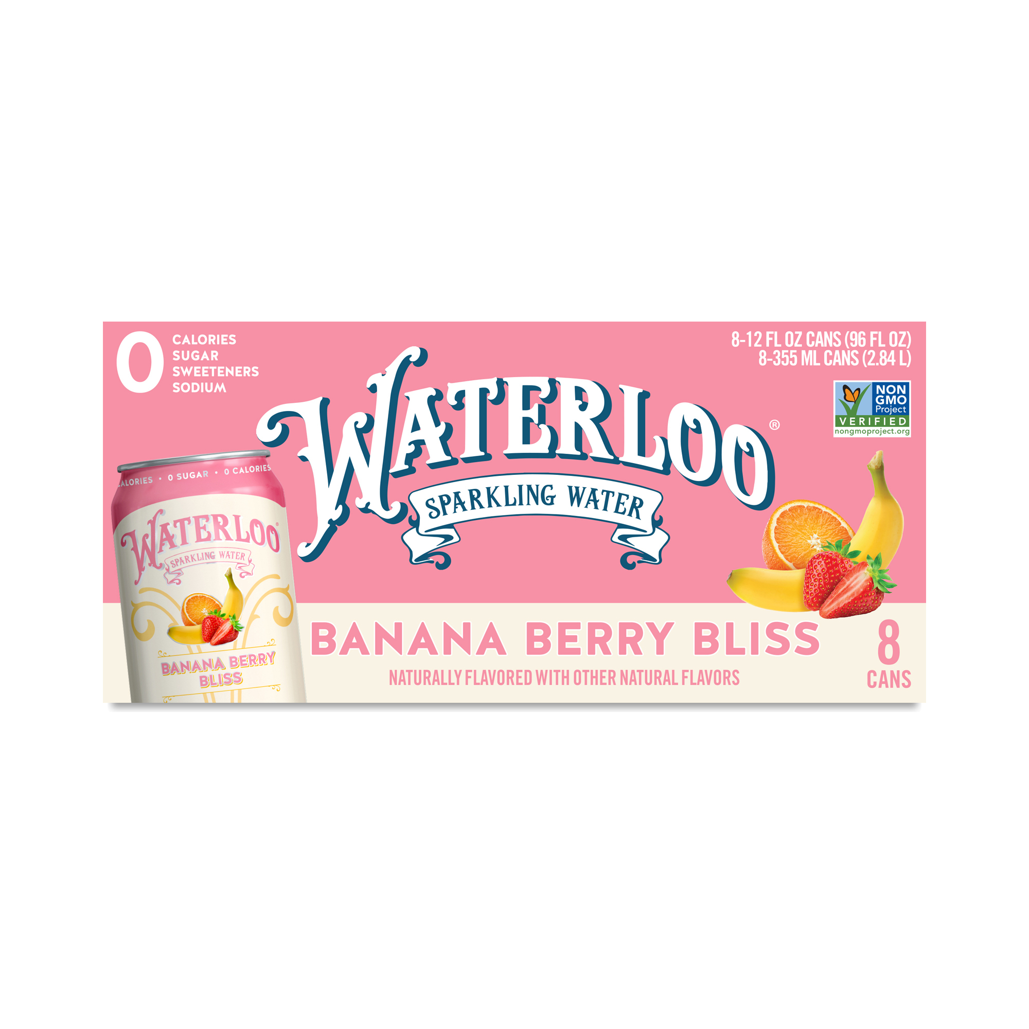 Waterloo Sparkling Water Banana Berry Bliss | Thrive Market
