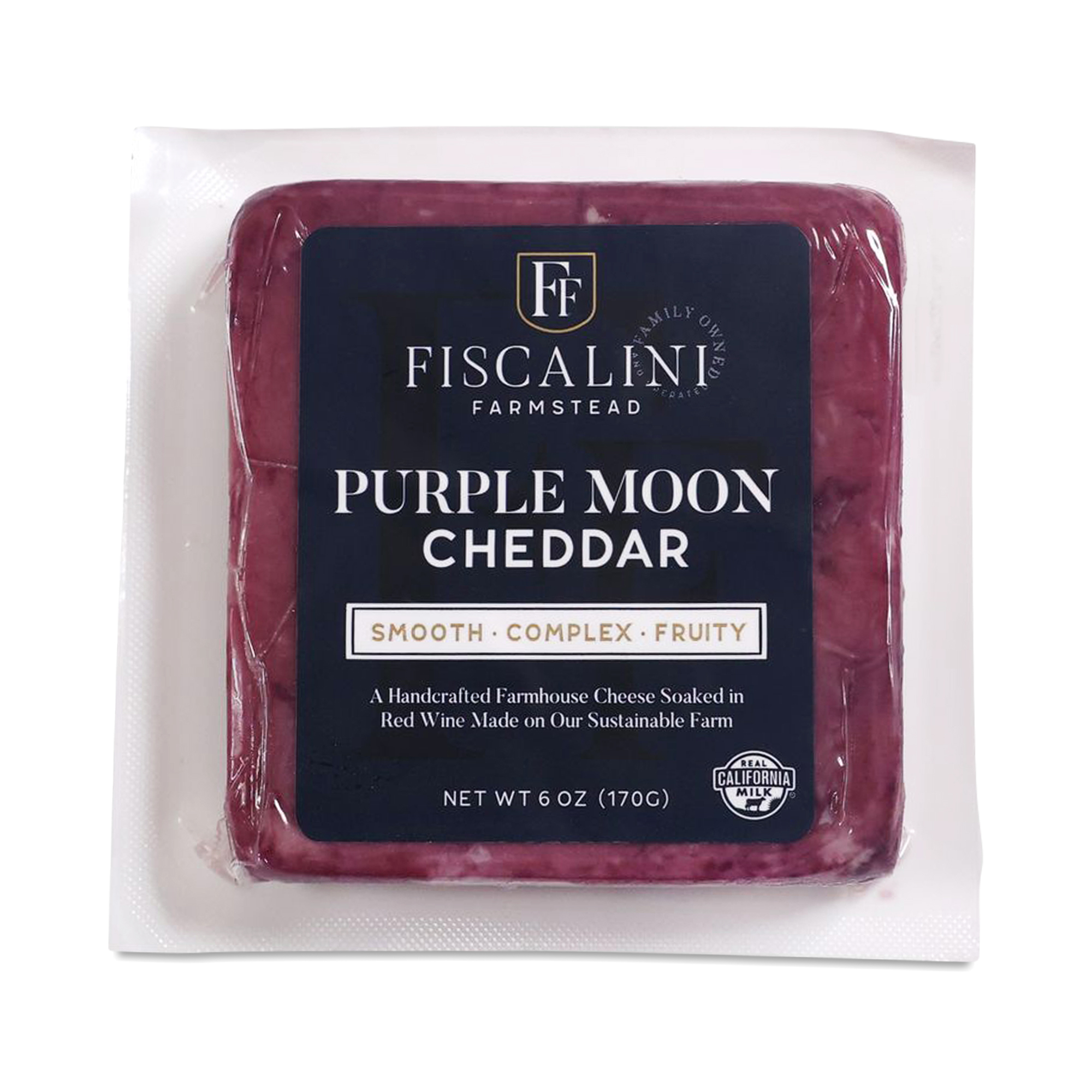 Fiscalini Farmstead Cheddar Cheese, Purple Moon | Thrive Market