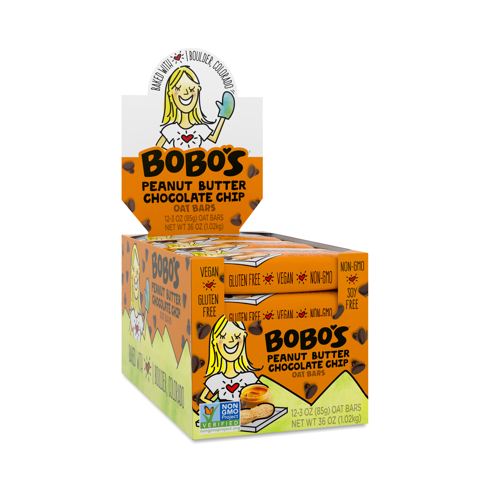 Bobo's Oat Bars Oat Bars, Peanut Butter Chocolate Chip | Thrive Market