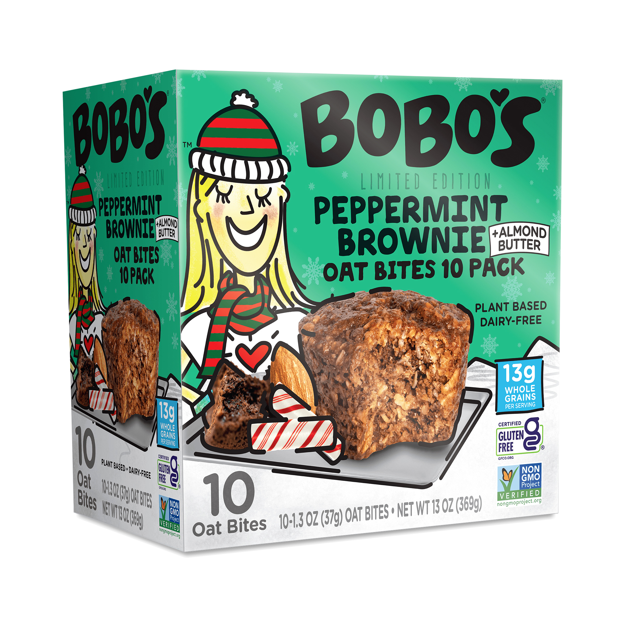 Bobo's Oat Bars Bites, Peppermint Brownie | Thrive Market
