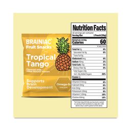 Brainiac Fruit Snacks With BrainPack, Tropical Tango | Thrive Market