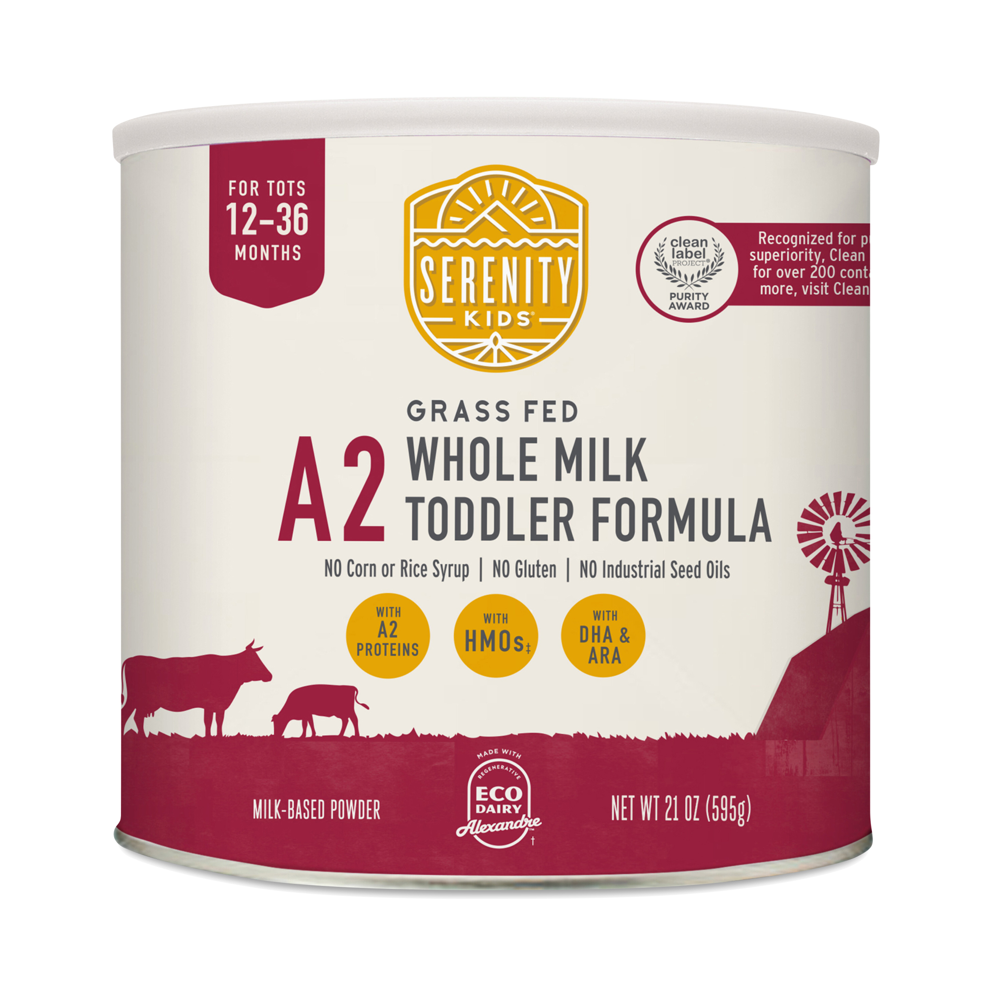 Serenity Kids Toddler Formula, Grass Fed A2 Whole Milk | Thrive Market