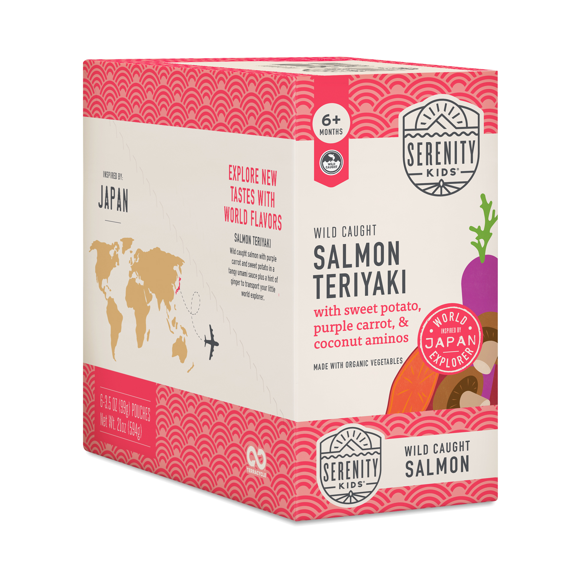Serenity Kids Baby Food Pouches, Wild Caught Salmon Teriyaki | Thrive ...