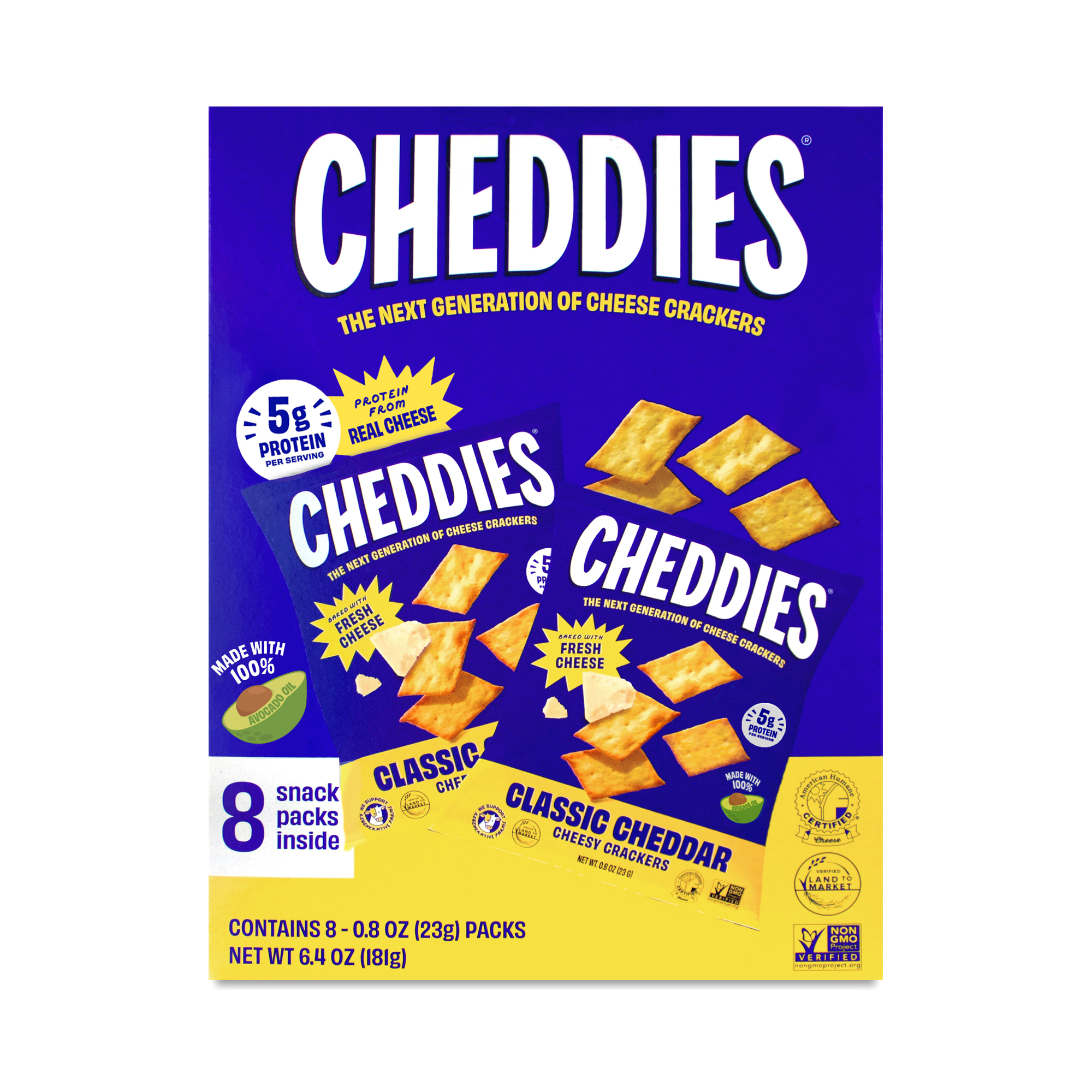 Cheddies Cheesy Crackers, Classic Cheddar, Multipack | Thrive Market