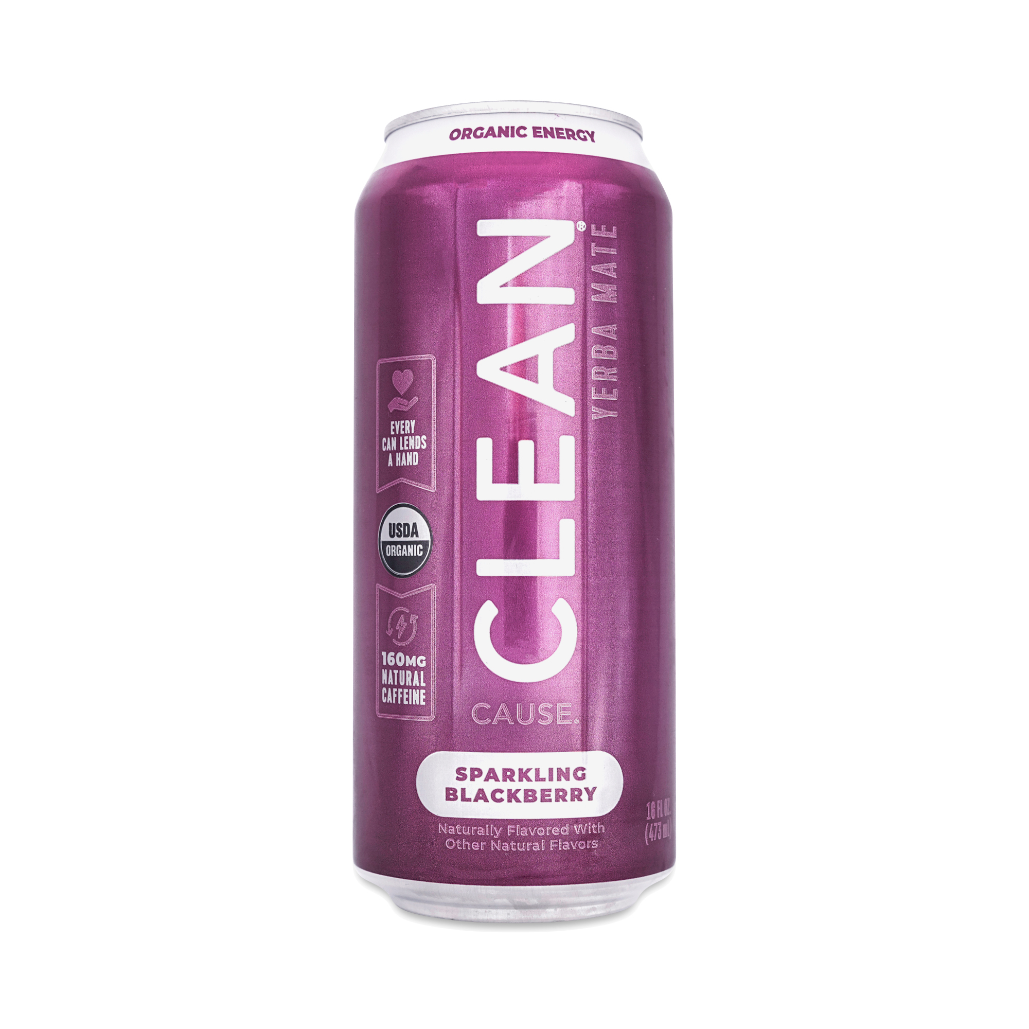 CLEAN Cause Sparkling Yerba Mate, Blackberry | Thrive Market