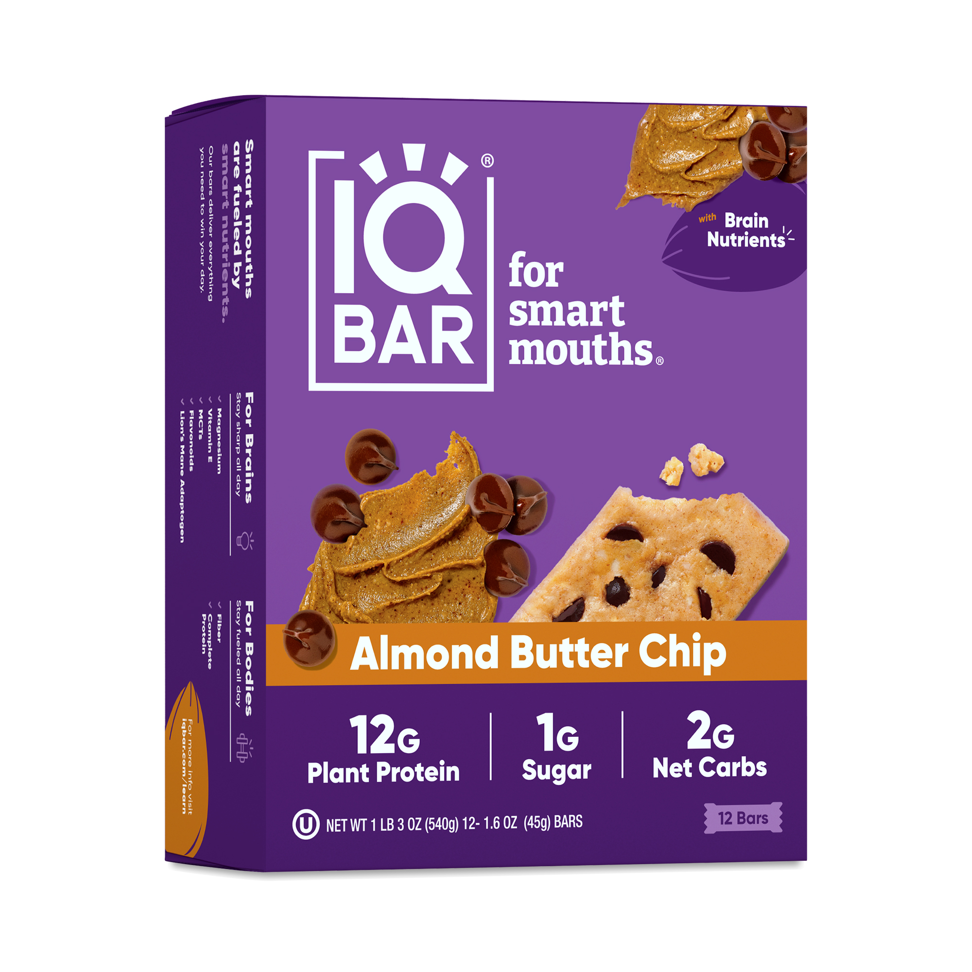 IQBAR Protein Bar, Almond Butter Chip | Thrive Market