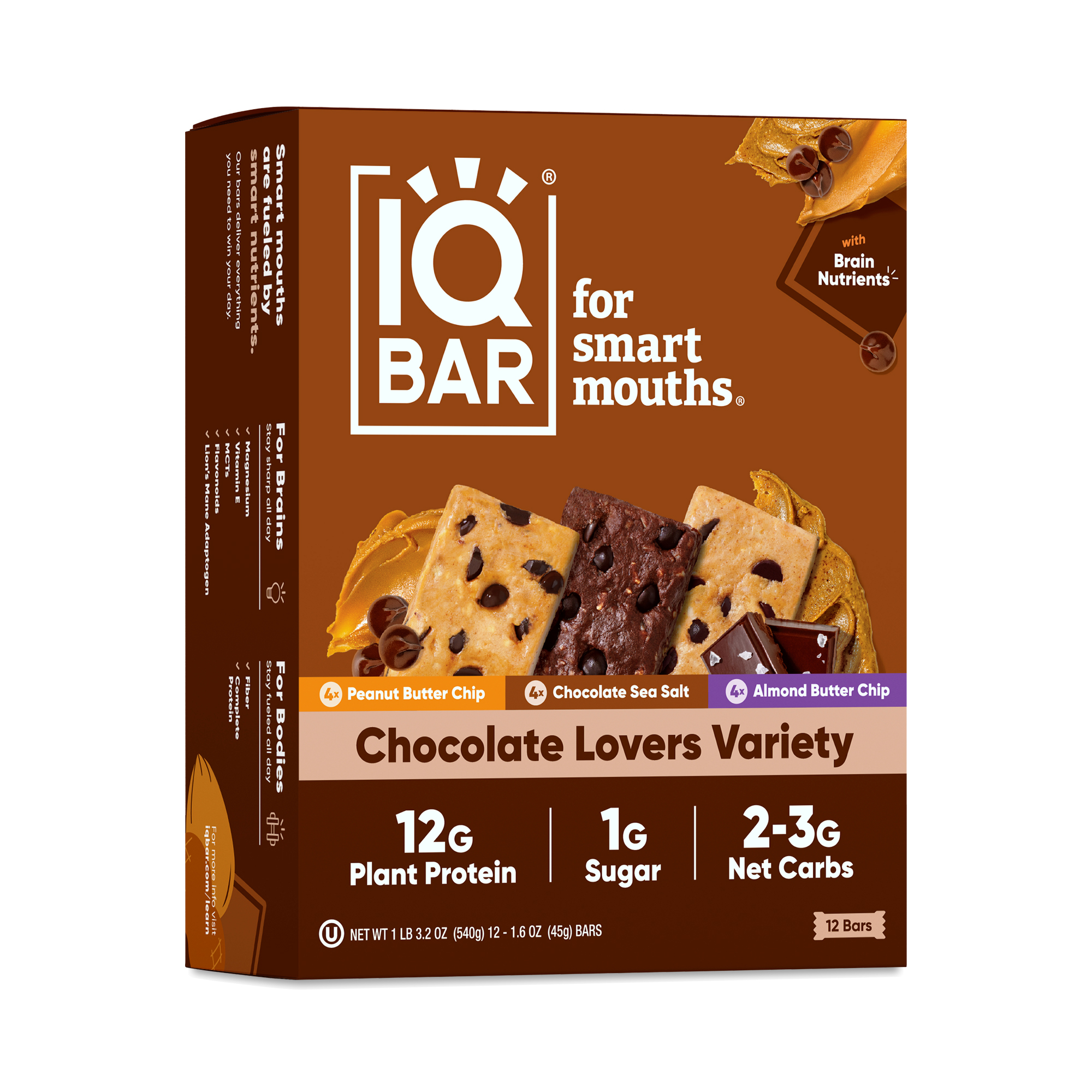 IQBAR Protein Bar, Chocolate Lovers Variety Pack | Thrive Market