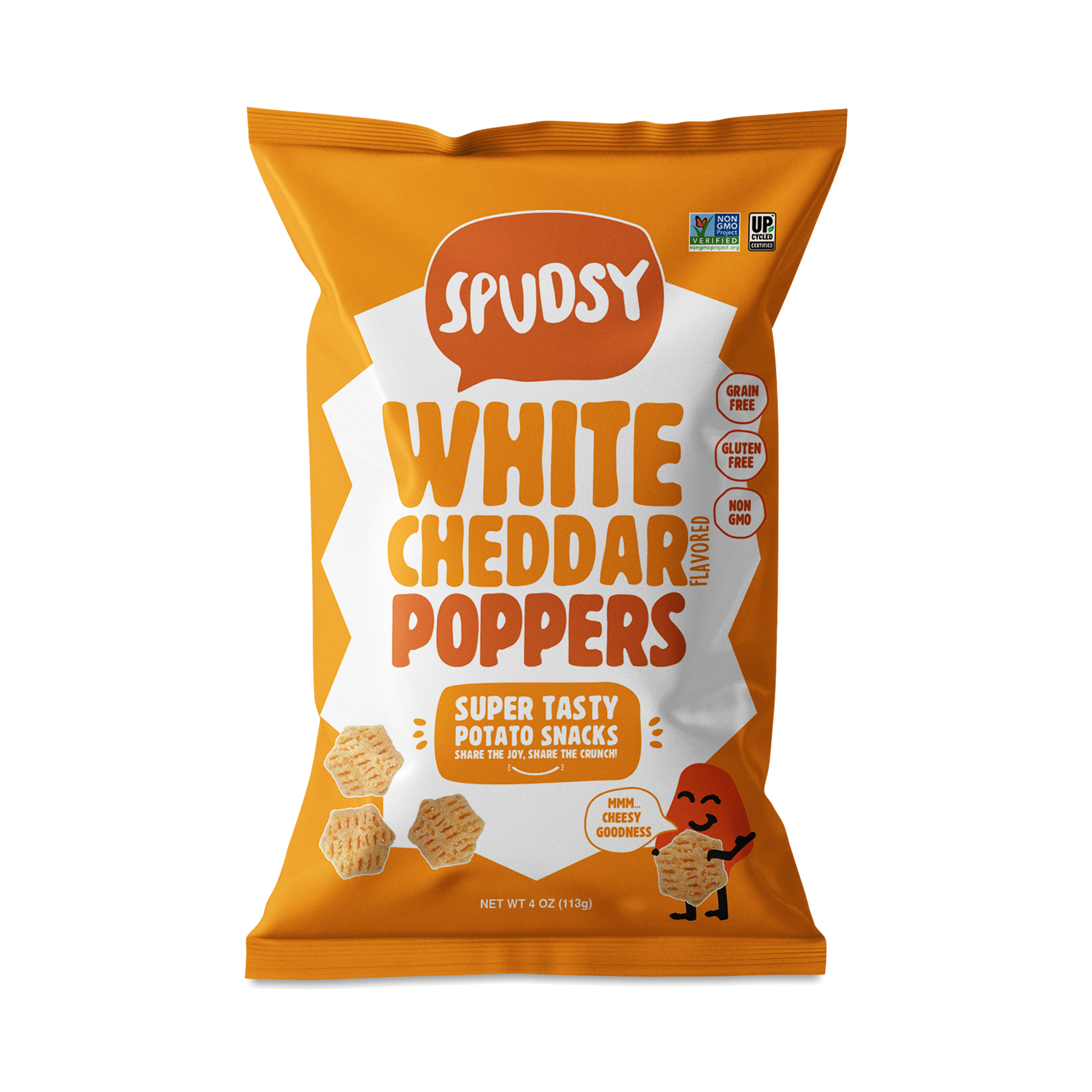 Spudsy Sweet Potato Poppers, White Cheddar | Thrive Market