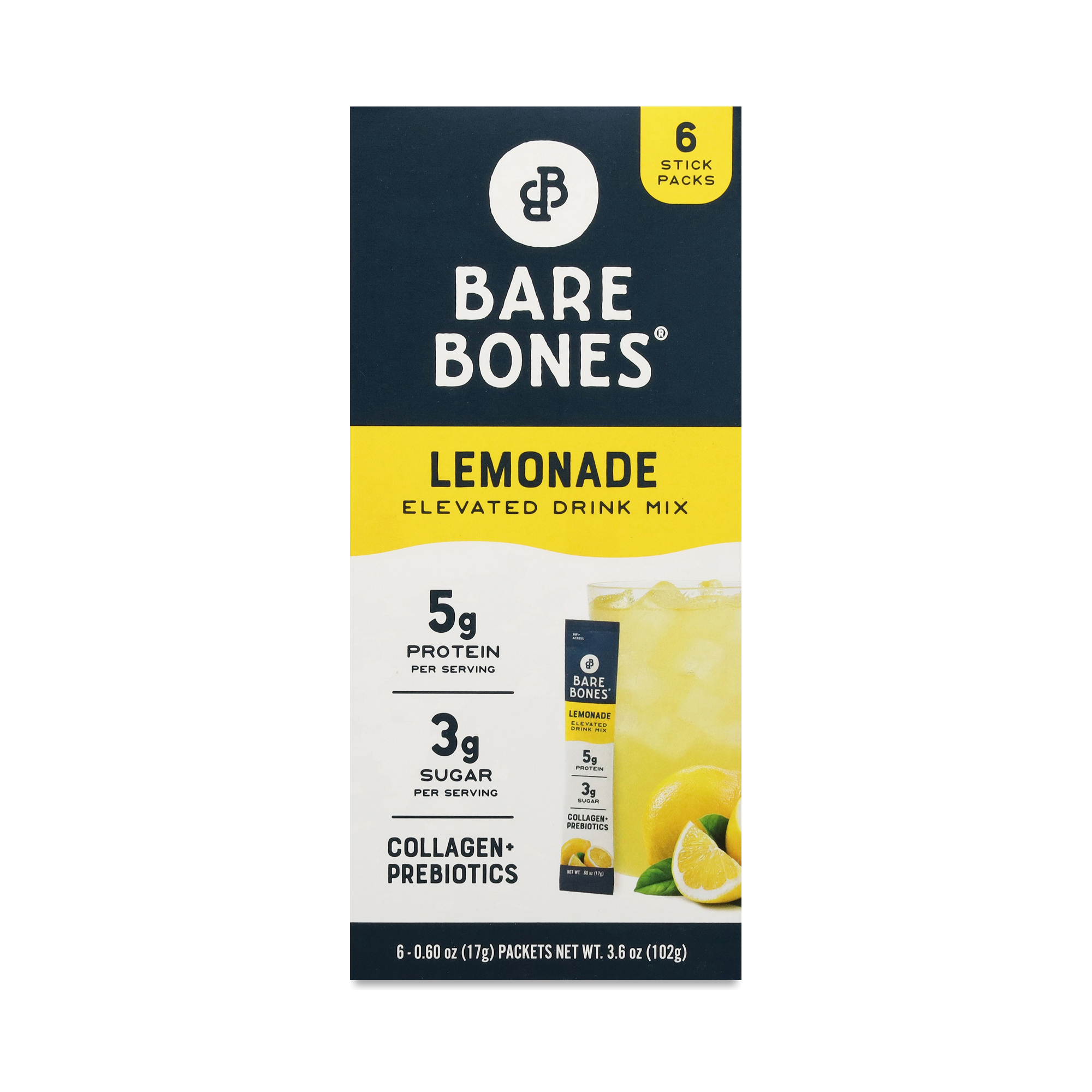 Bare Bones Elevated Drink Mix, Lemonade | Thrive Market