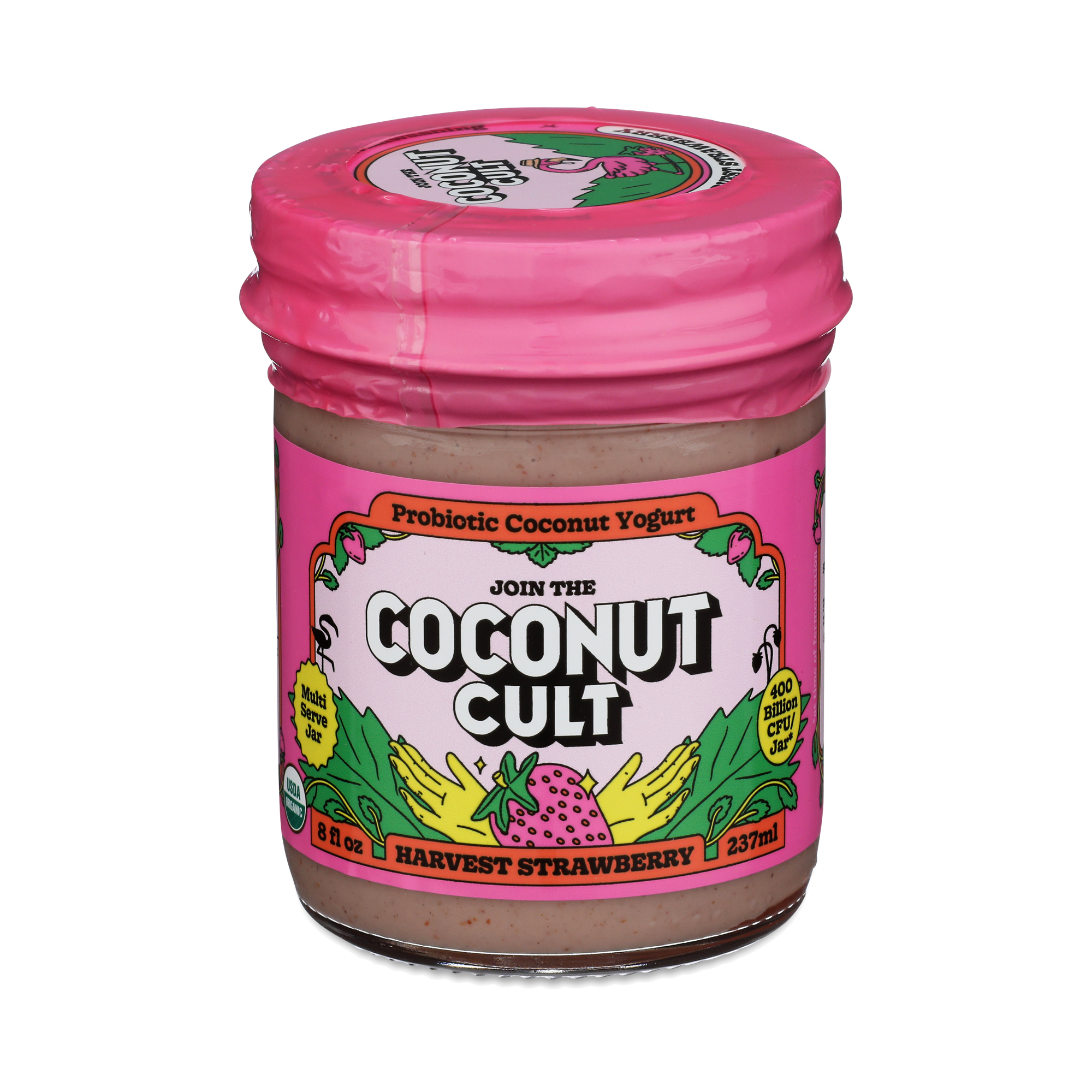 The Coconut Cult Probiotic Coconut Yogurt, Harvest Strawberry | Thrive ...