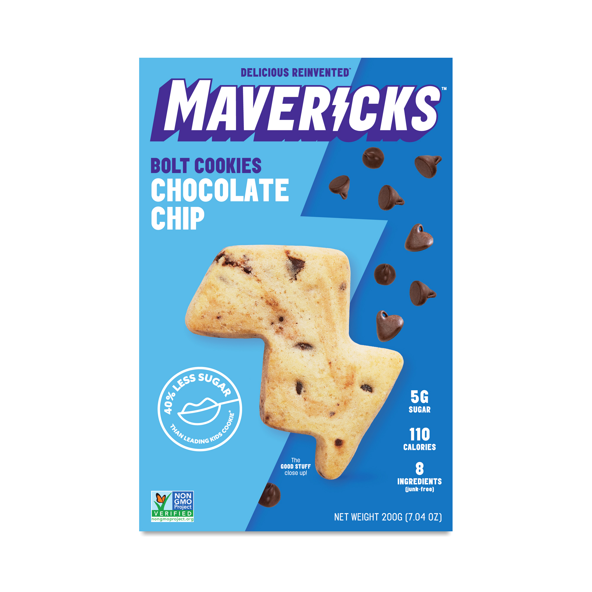 Mavericks Snacks Bolt Cookies, Chocolate Chip | Thrive Market