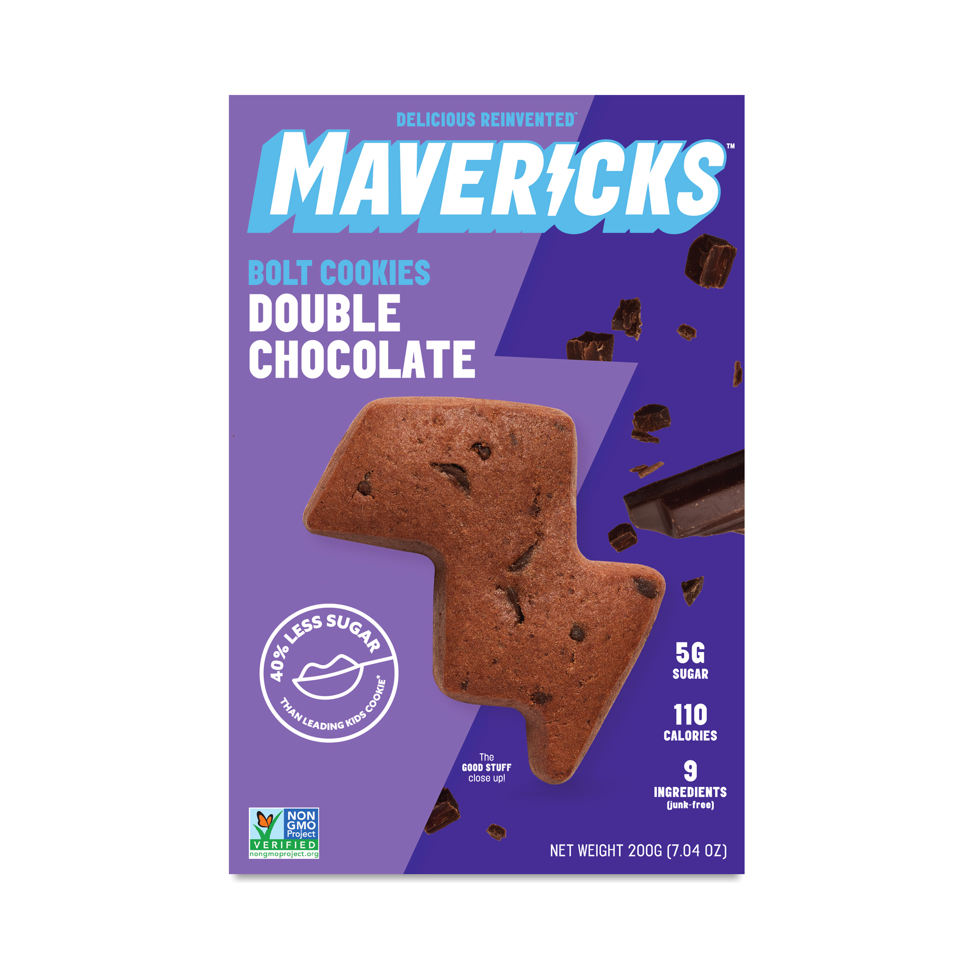 Mavericks Snacks Bolt Cookies, Double Chocolate | Thrive Market