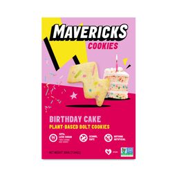 Mavericks Cookies Plant-Based Bolt Cookies, Birthday Cake | Thrive Market