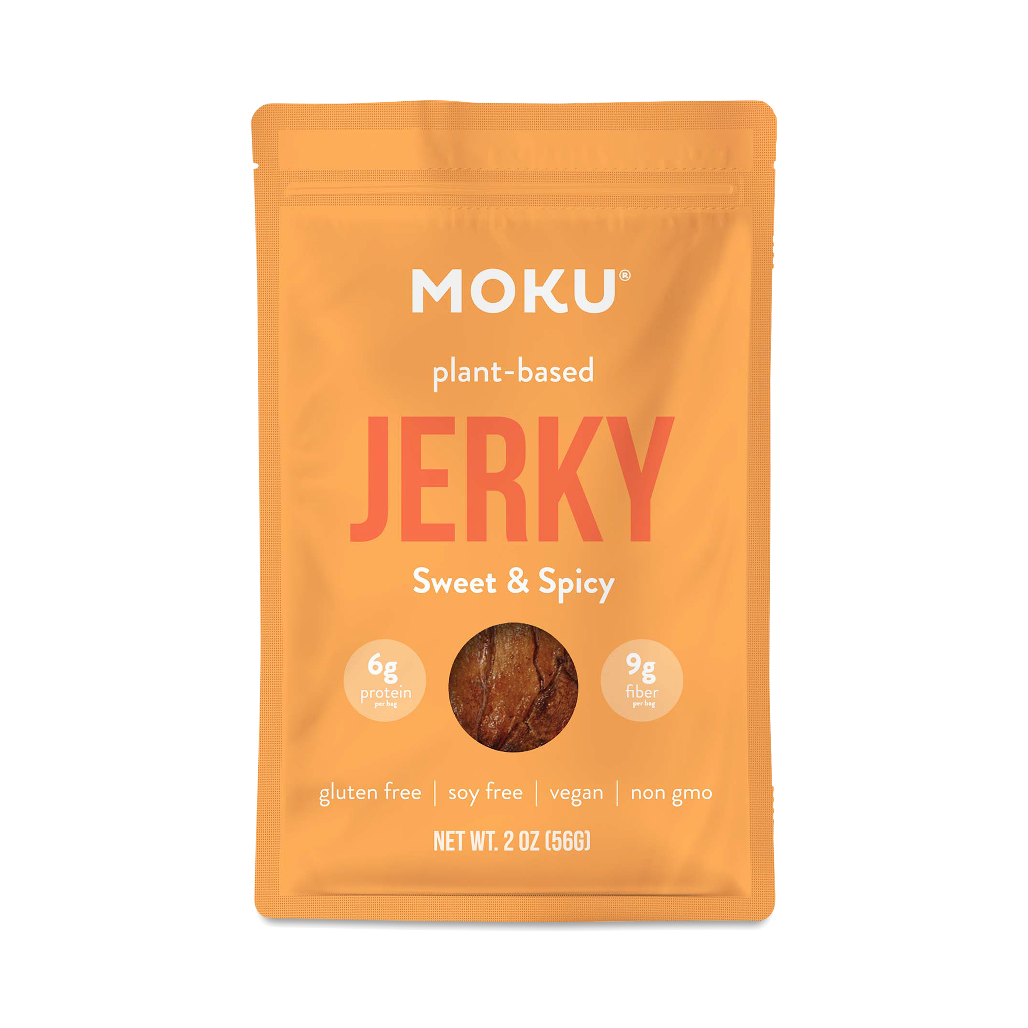 Moku Plant Based Jerky, Sweet & Spicy | Thrive Market