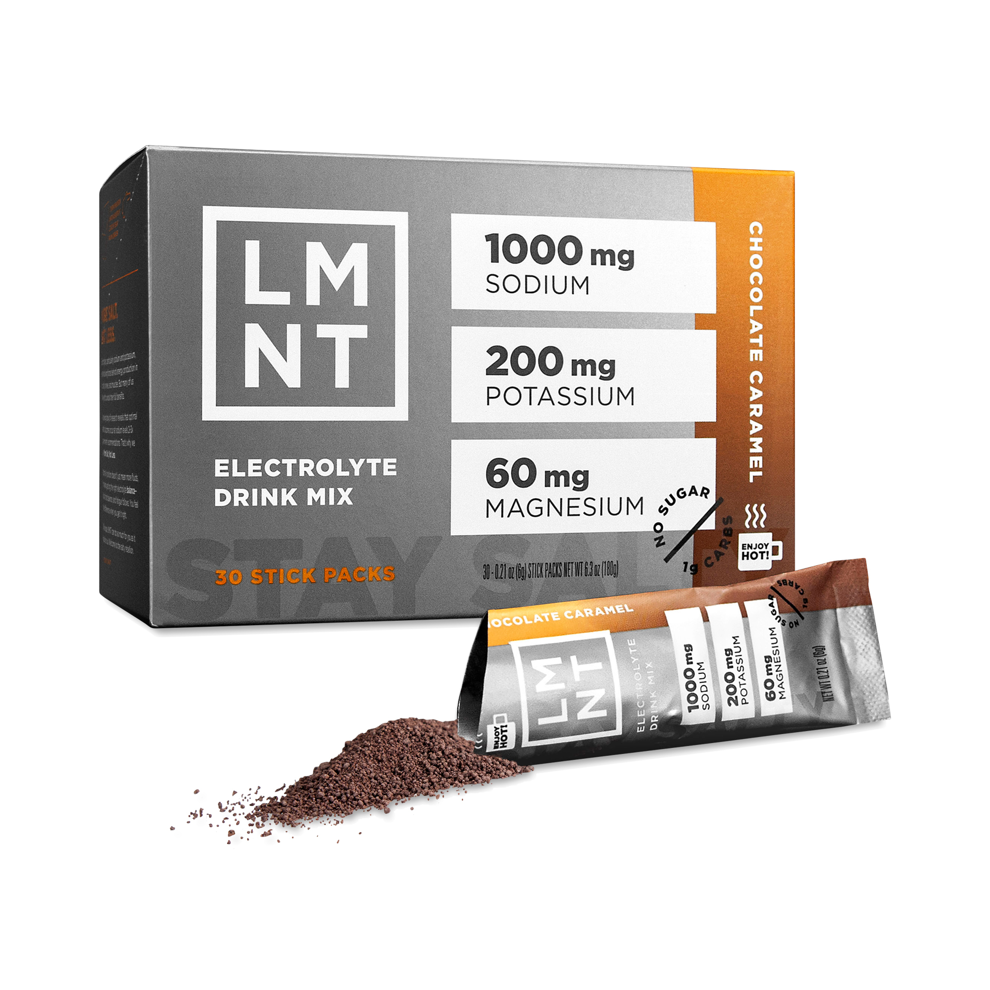 LMNT Electrolyte Drink Mix, Chocolate Caramel | Thrive Market