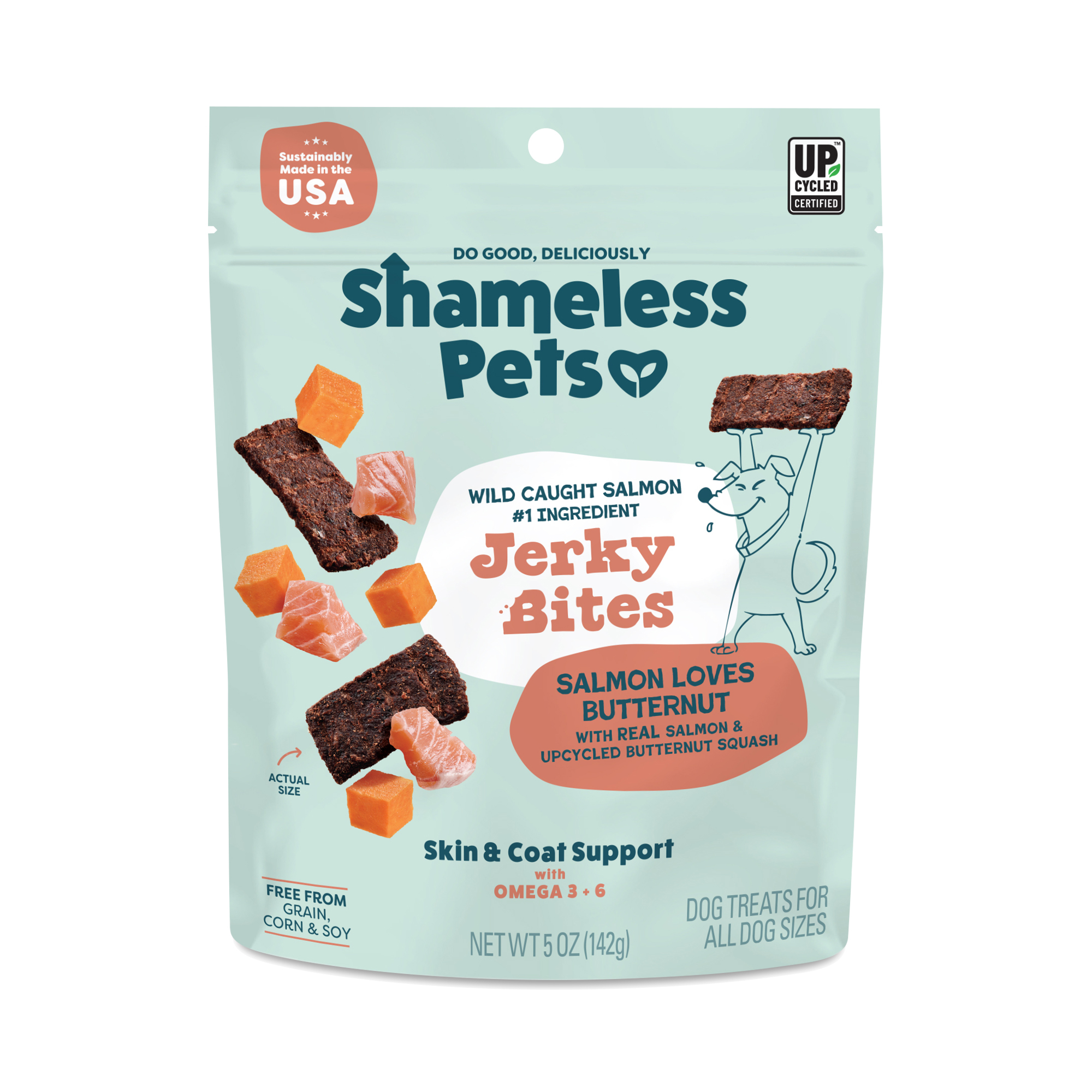 Shameless Pets Jerky Bites Dog Treats, Salmon Loves Butternut | Thrive ...