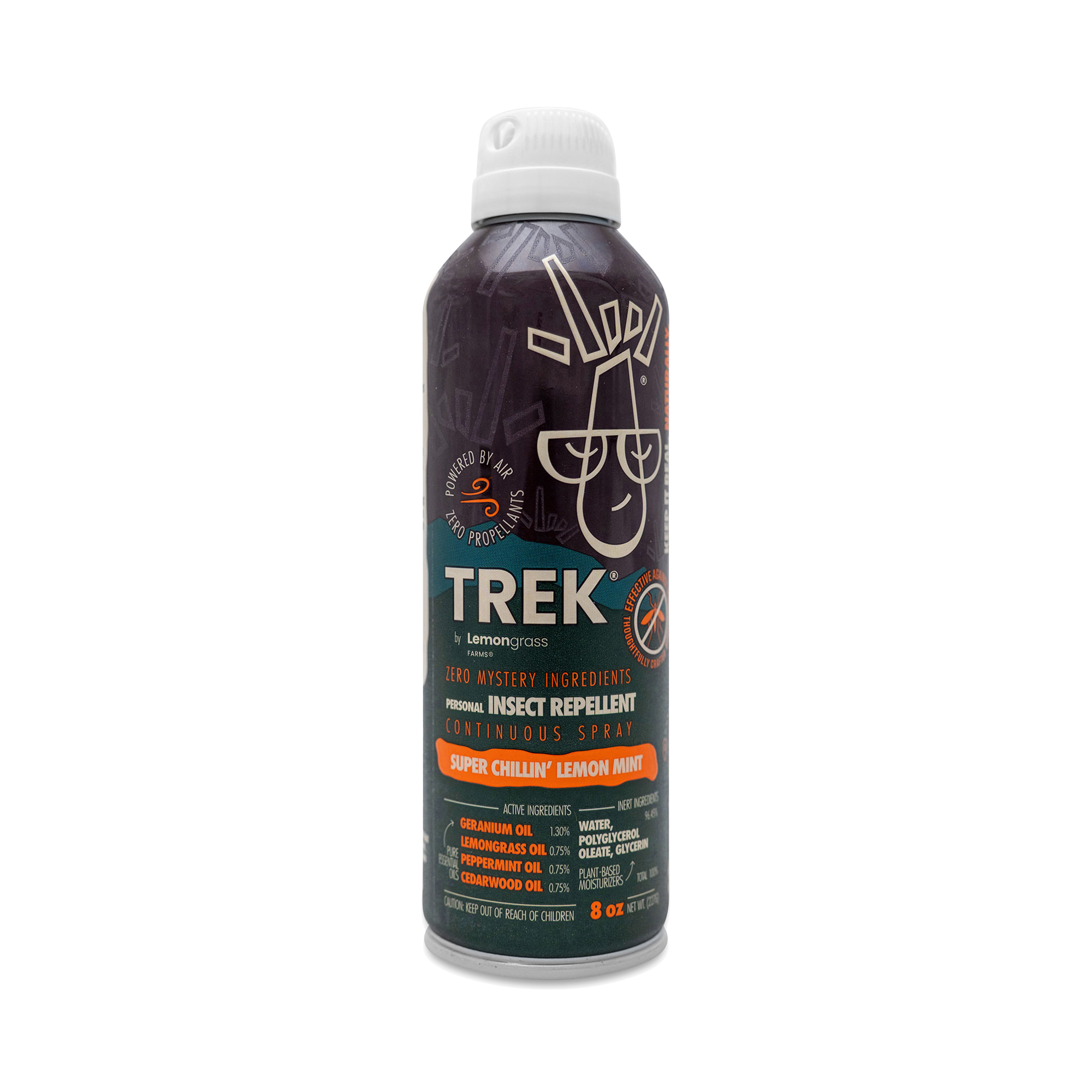 Lemongrass Farms Trek Insect Repellent, Super Chillin' Lemon Mint ...