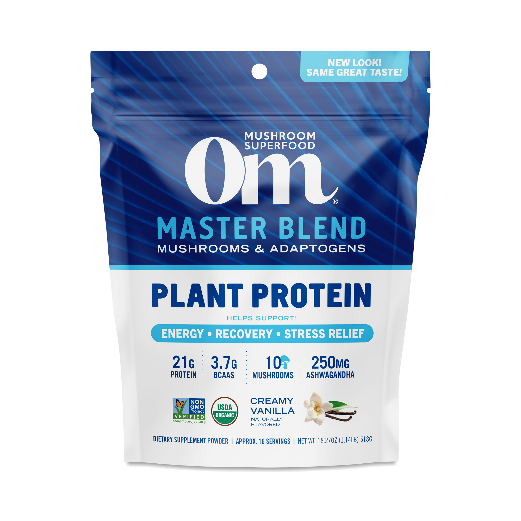 OM Mushroom Master Blend Protein Powder, Vanilla | Thrive Market