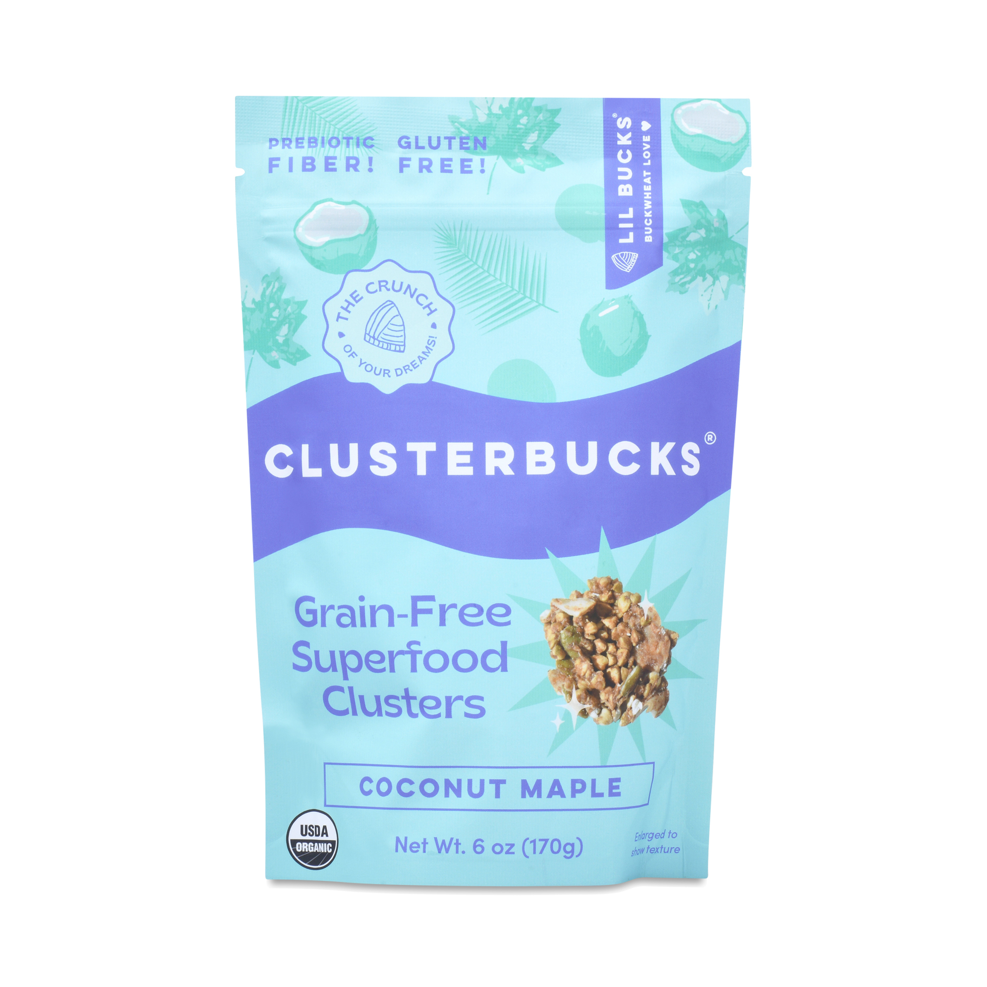 Lil Bucks Clusterbucks Superfood Granola Clusters, Coconut Maple ...
