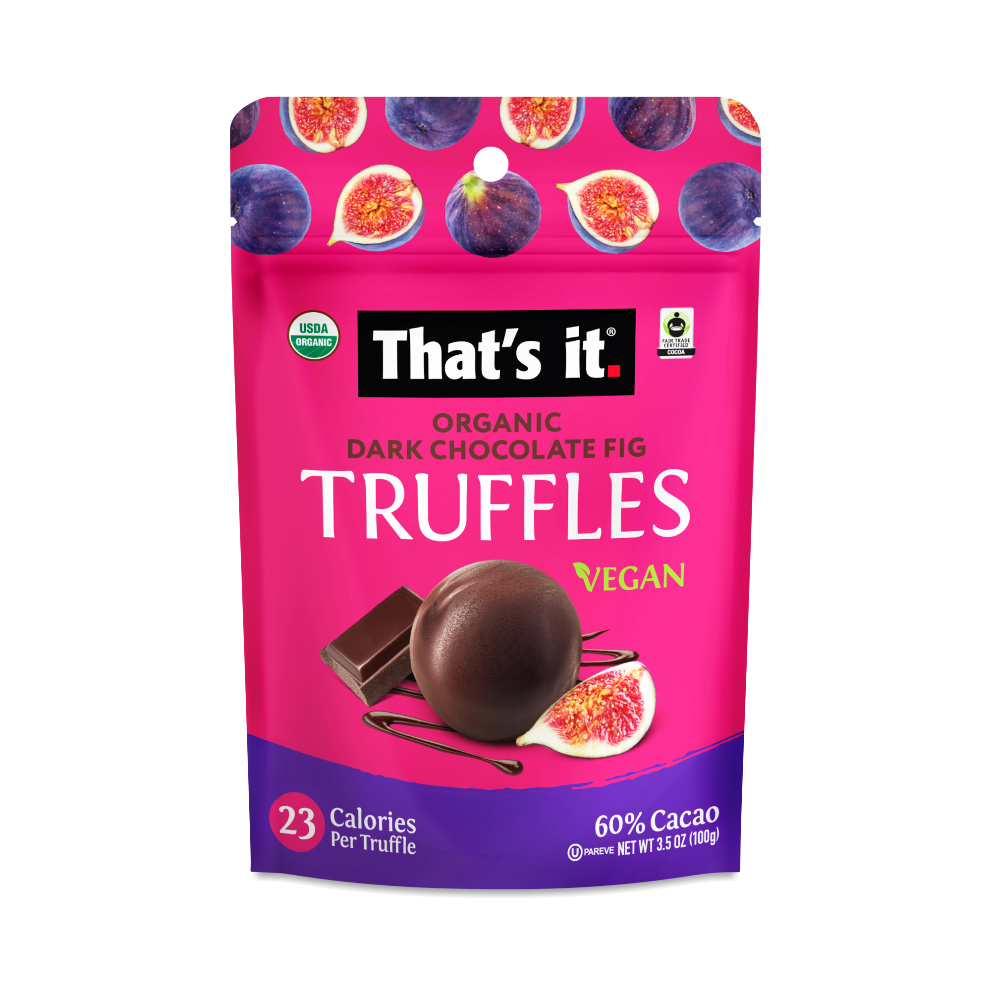 That's It Organic Dark Chocolate Truffles, Fig | Thrive Market
