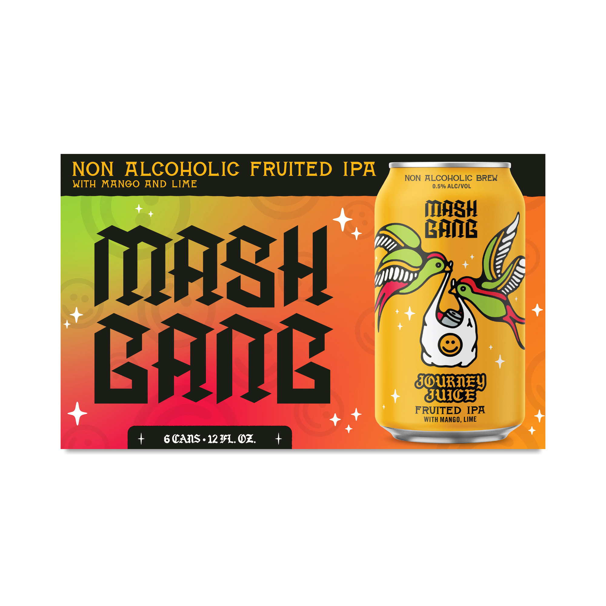 Mash Gang Journey Juice Non-Alcoholic Fruited Hazy Pale Ale | Thrive Market