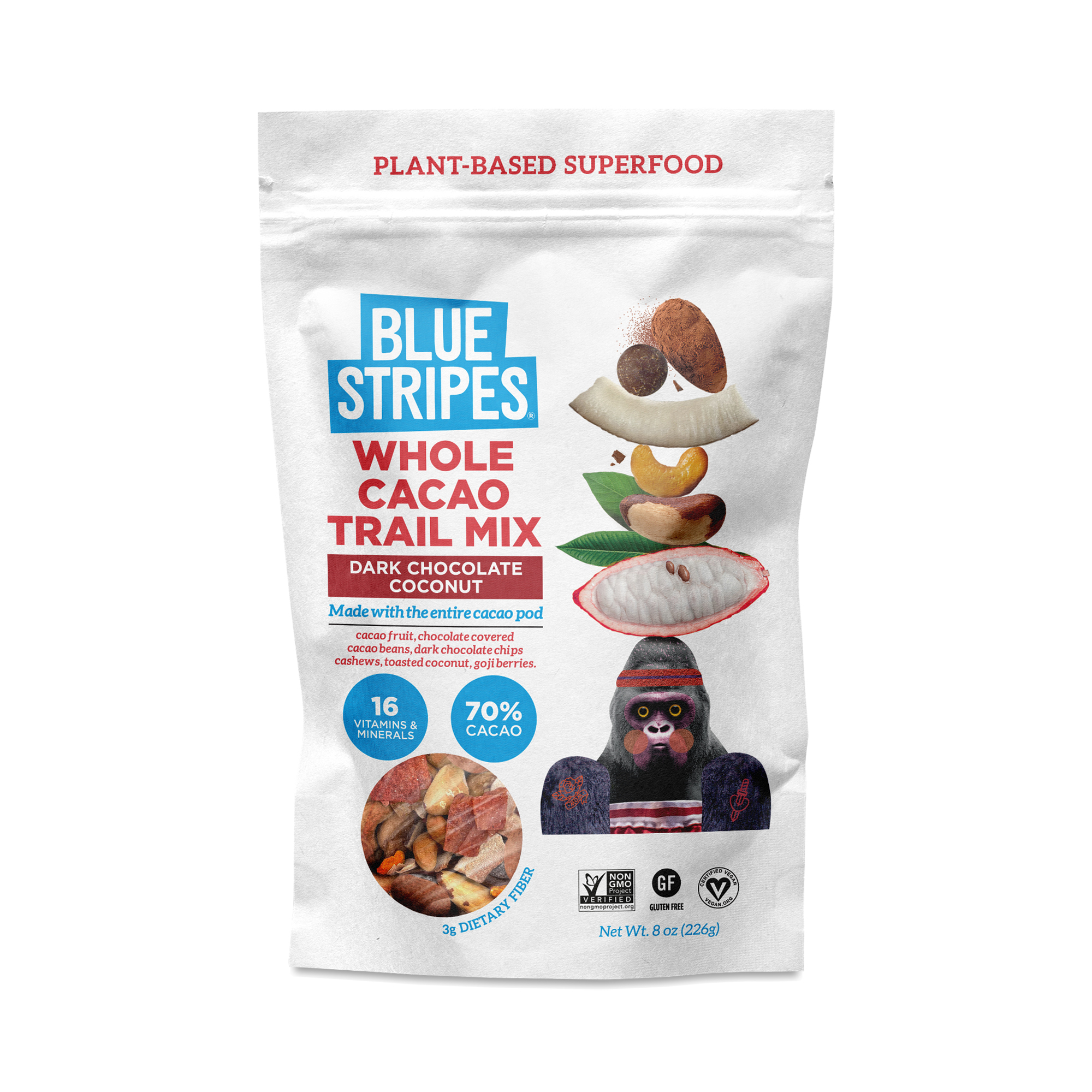 Blue Stripes Urban Cacao Whole Cacao Trail Mix | Thrive Market
