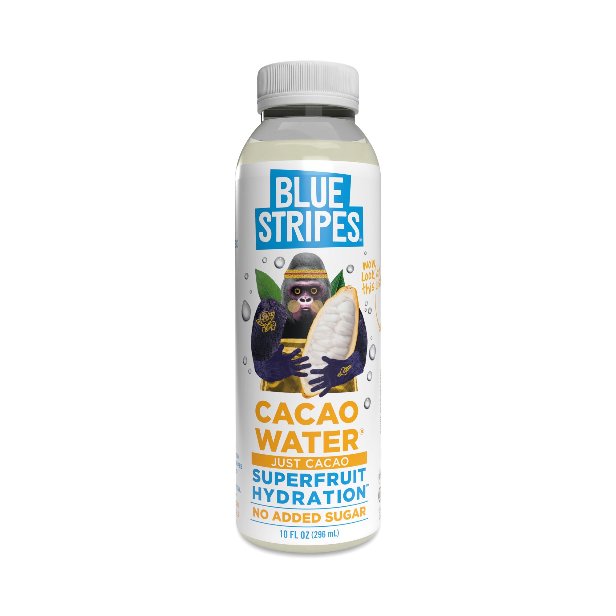 Blue Stripes Cacao Water, Just Cacao | Thrive Market