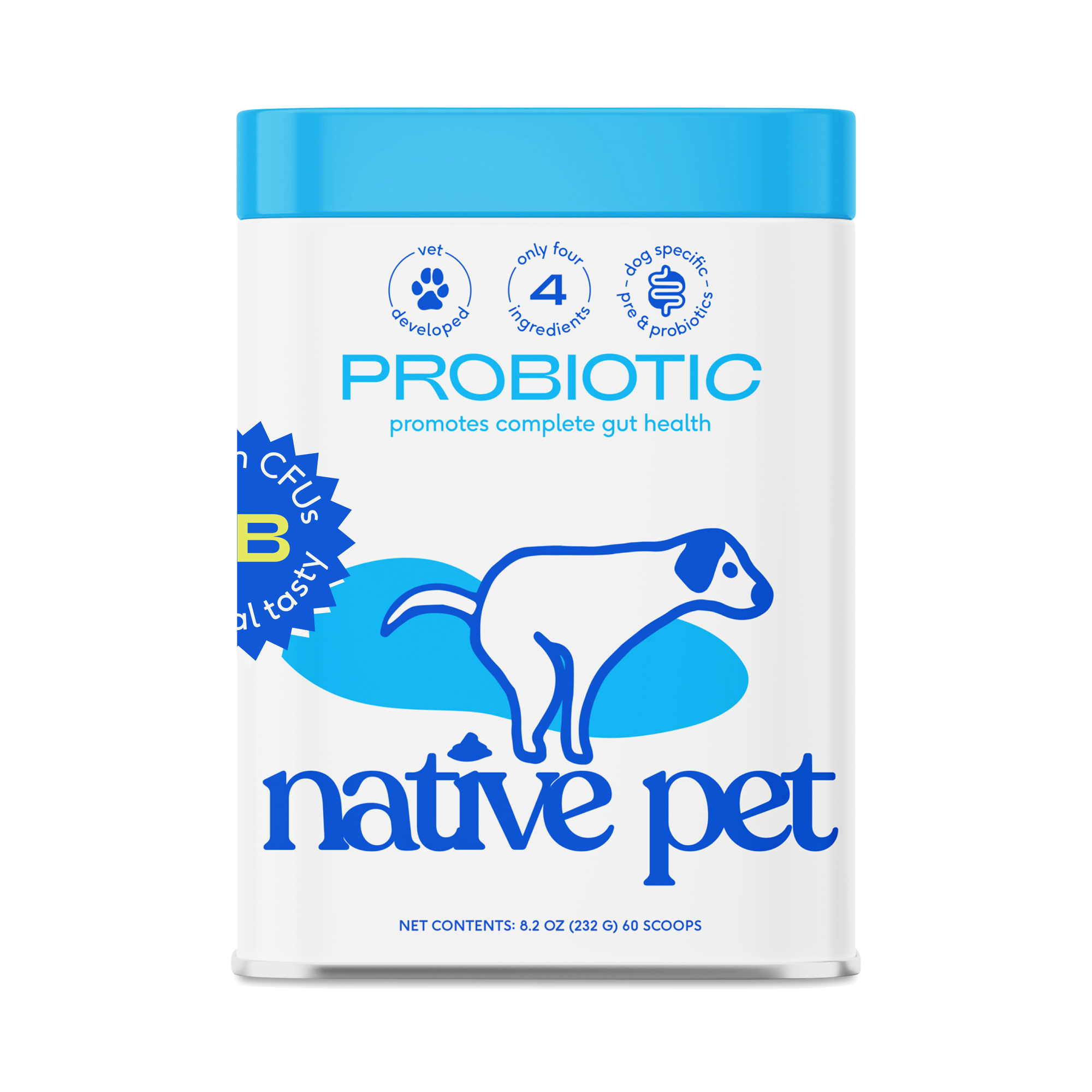 Native Pet Probiotics with Prebiotics for Dogs, Digestive Support & Gut ...