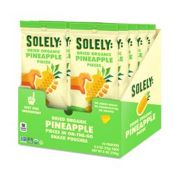 Solely Organic Dried Fruit, Pineapple Pieces, Snack Pack | Thrive Market