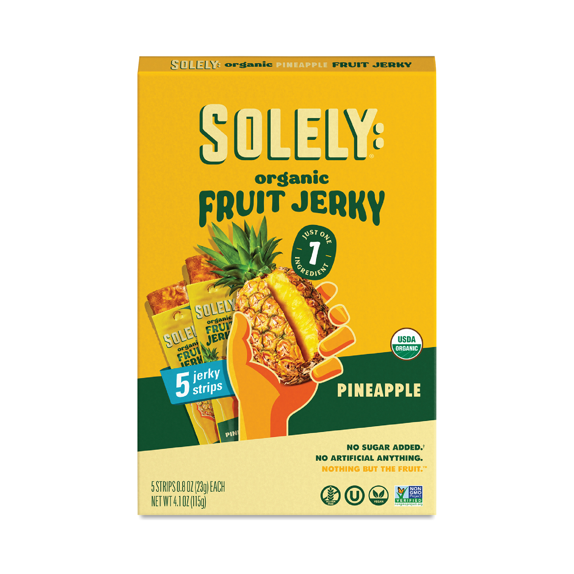 Solely Organic Fruit Jerky, Pineapple, Multipack | Thrive Market