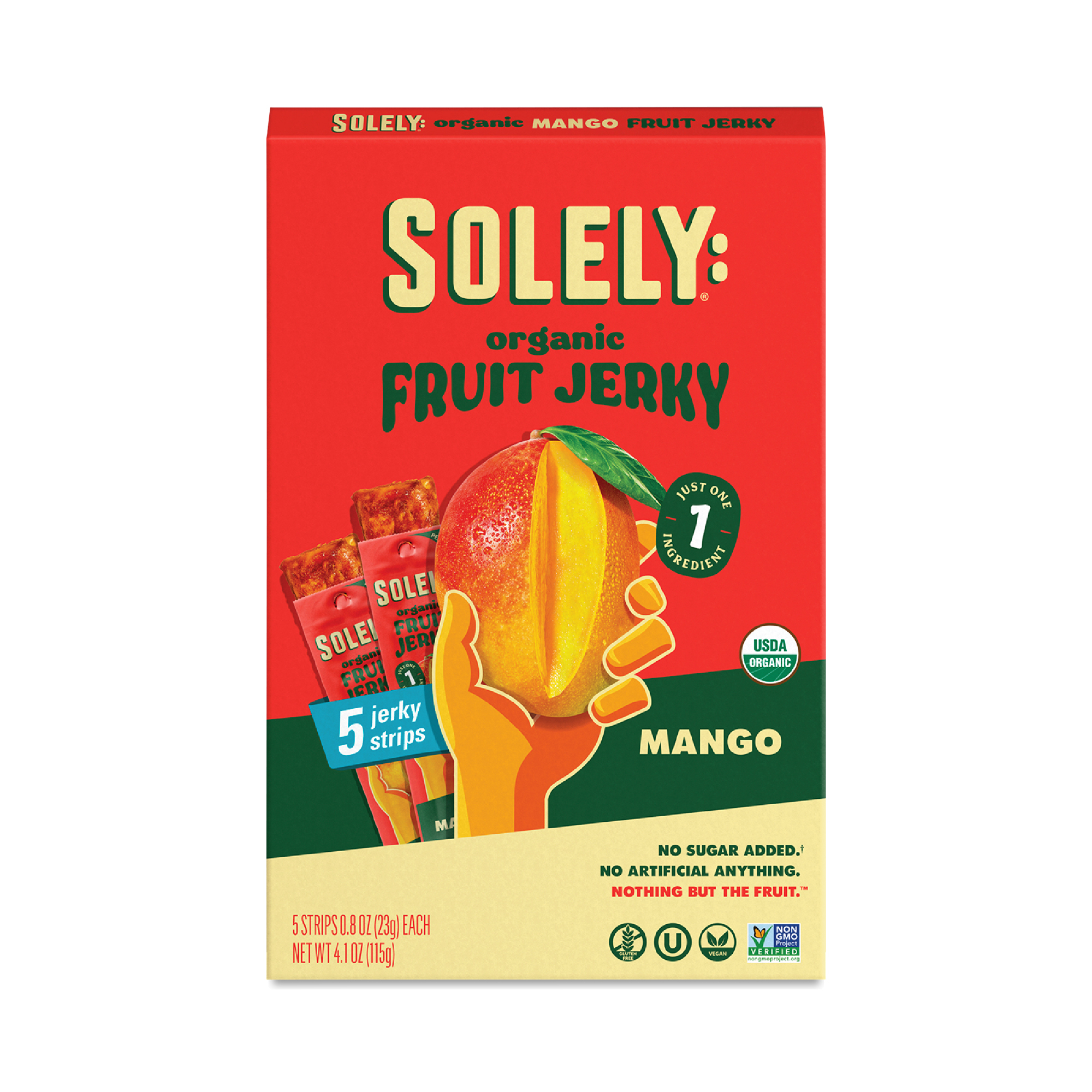Solely Organic Fruit Jerky, Mango, Multipack | Thrive Market